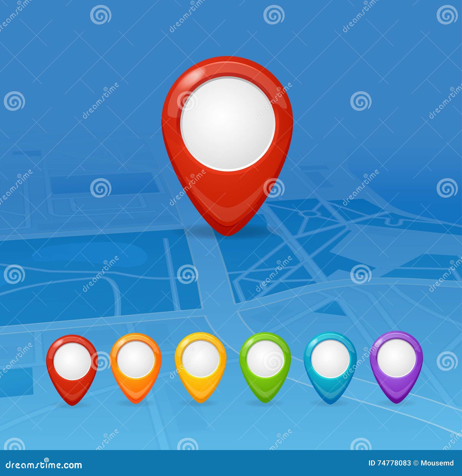 Maps and Pin Navigation. Vector Stock Vector - Illustration of position ...