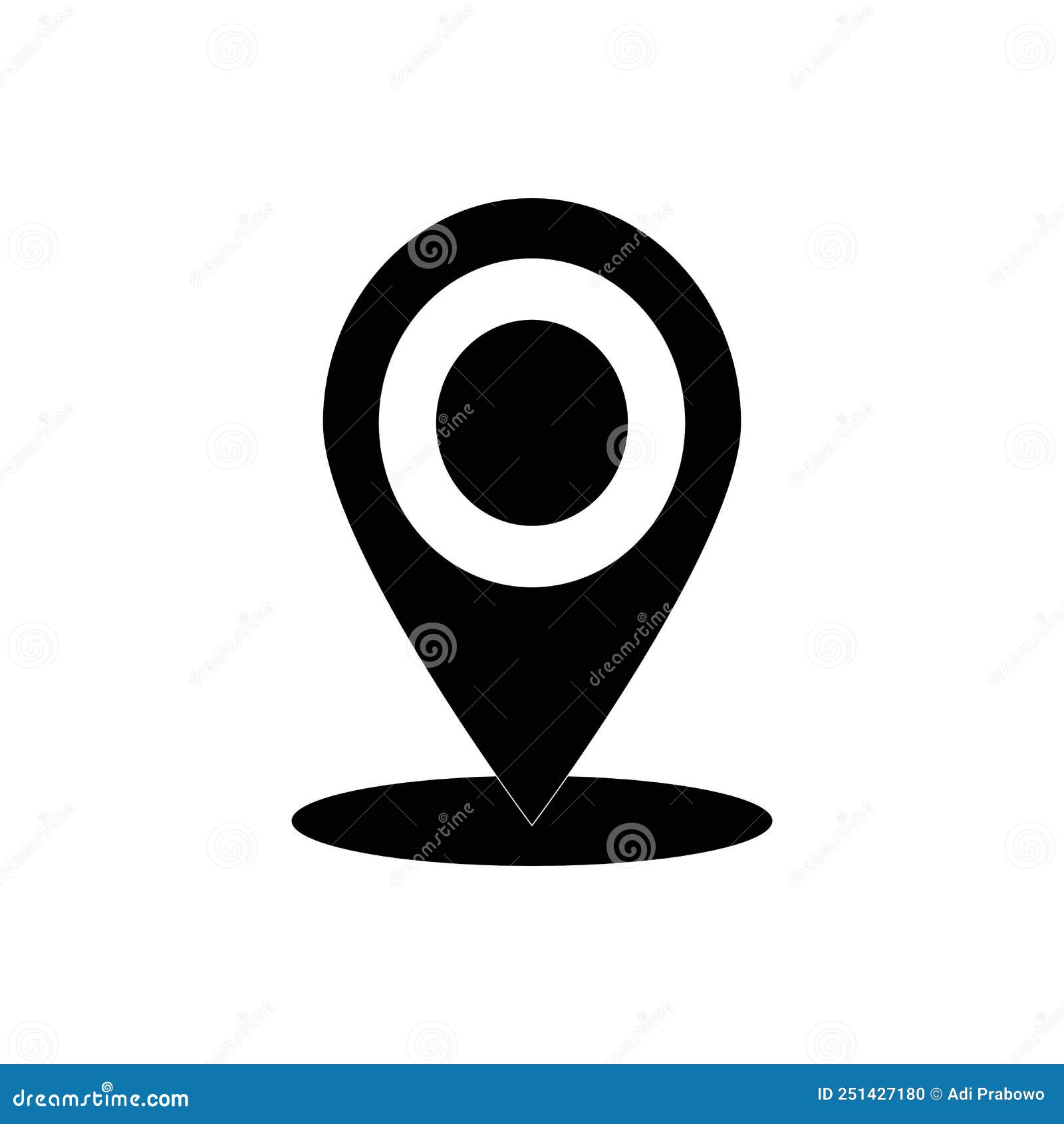 Maps Point Icon Logo Vector Design Stock Vector - Illustration of ...