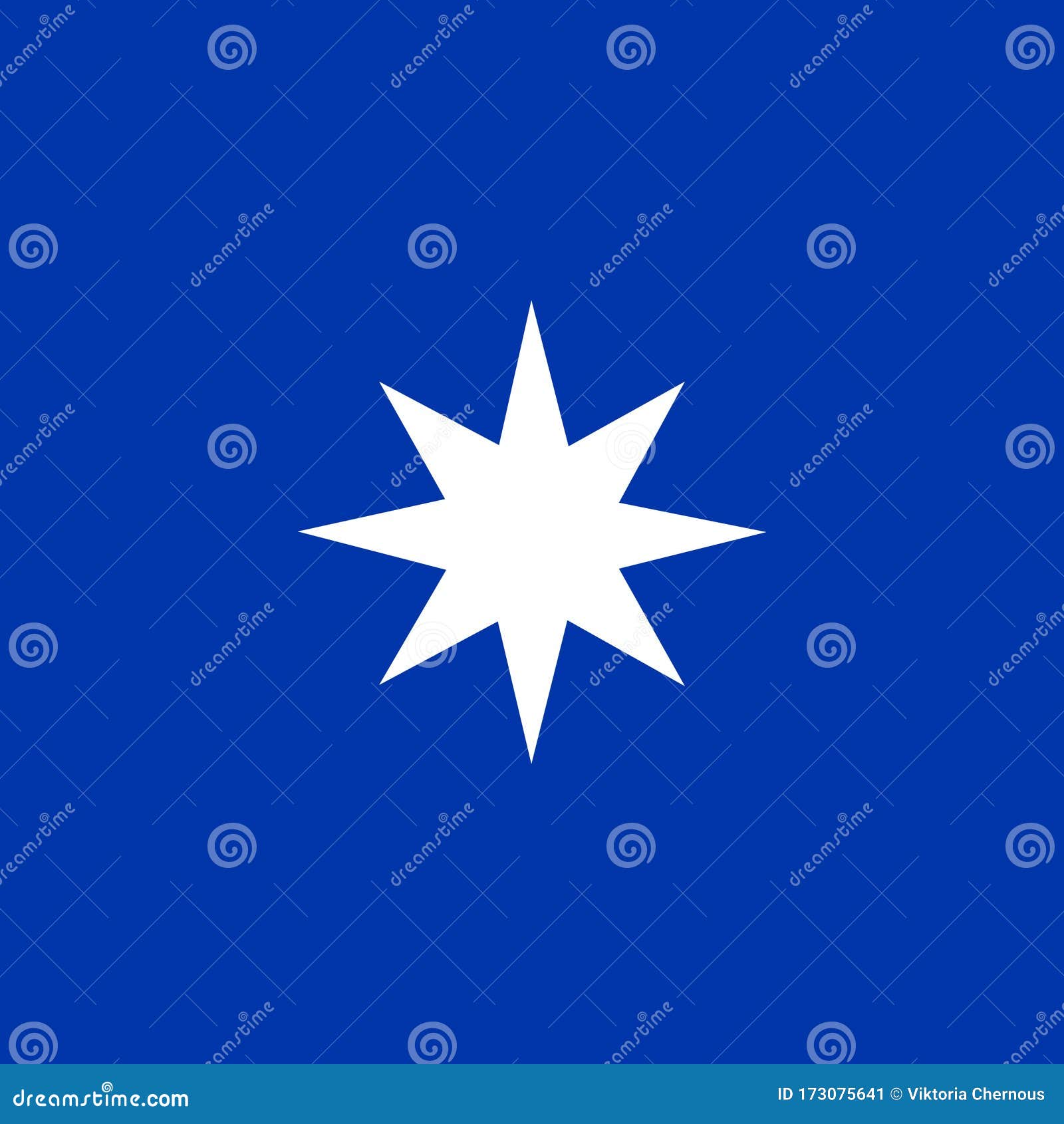 Mapuche Banner with Star Flat Icon, Vector Illustration Stock Illustration - Illustration of ...