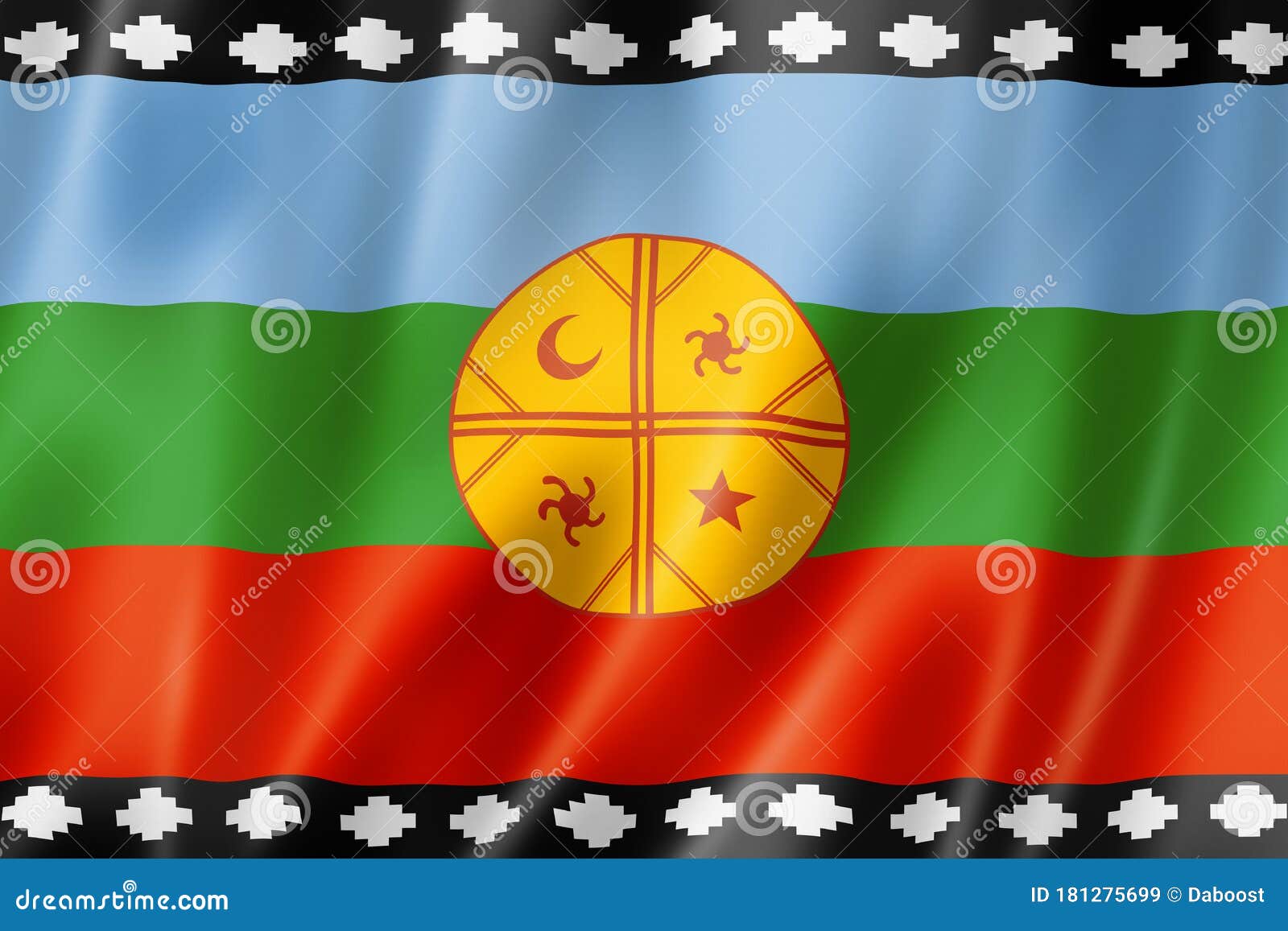 Flag Of The Mapuche Royalty-Free Stock Image | CartoonDealer.com #113340196