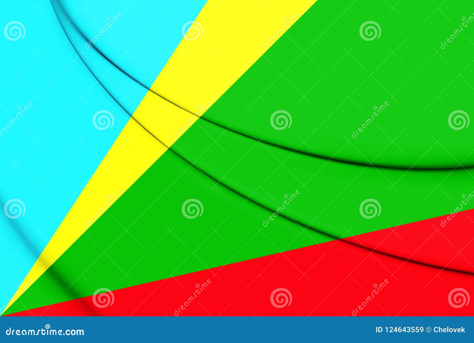 Mapuche Flag of Huilliche. stock illustration. Illustration of cloth ...