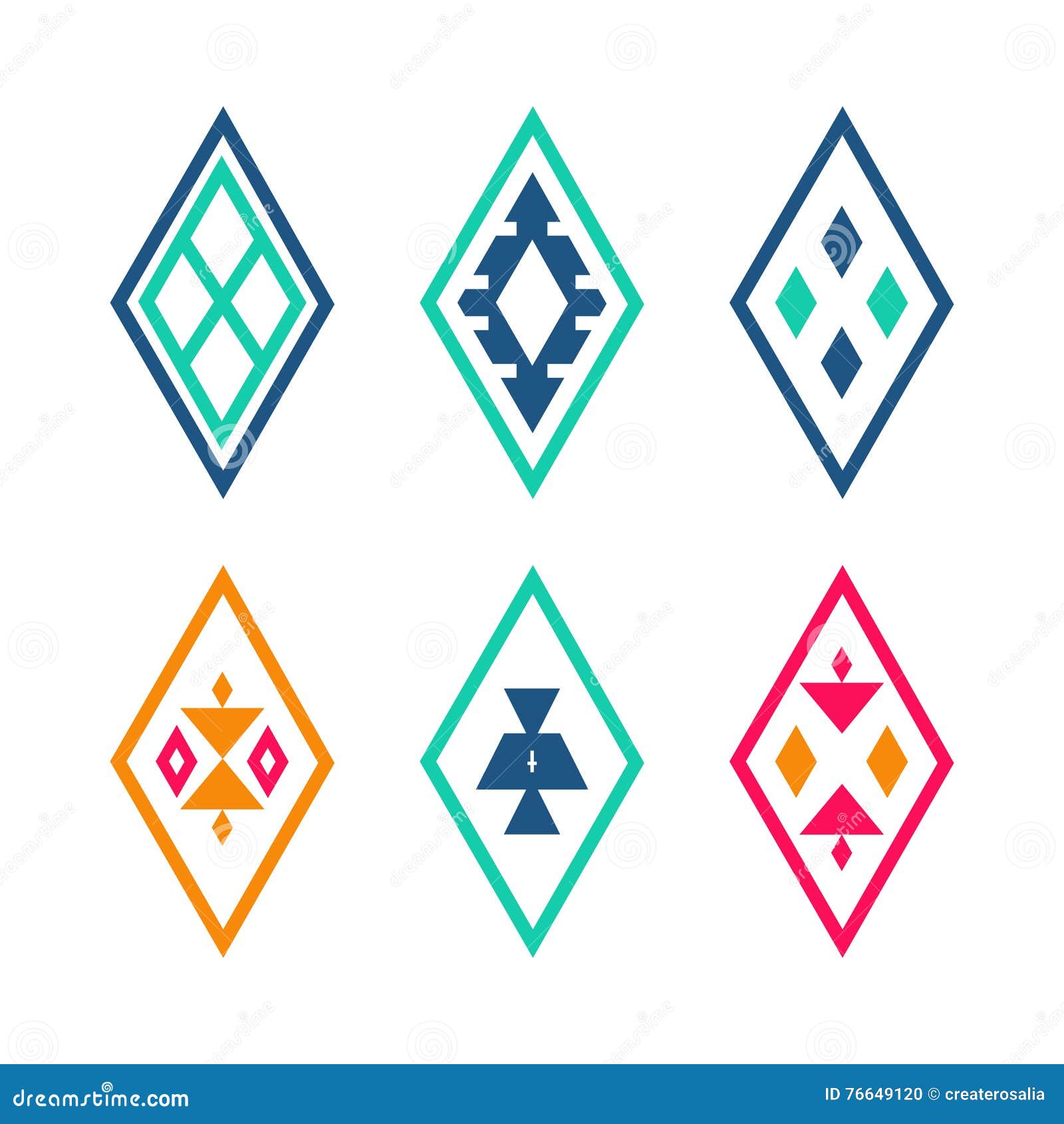 Mapuche Tribal Elements. Vector Illustration. Stock Vector ...