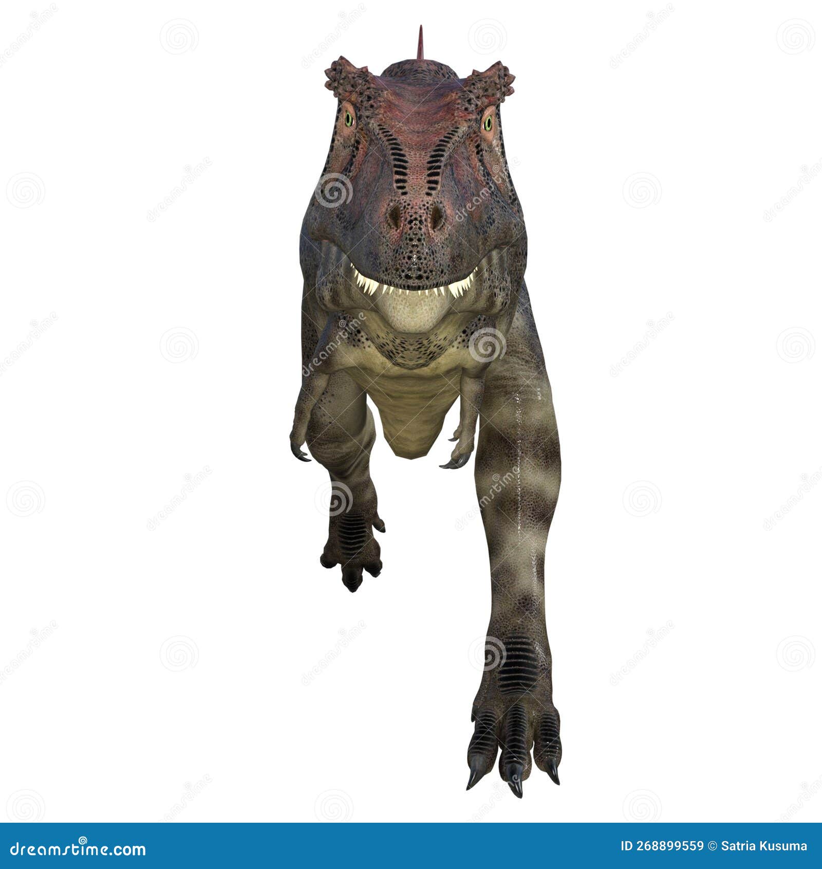 Mapusaurus Dinosaur Isolated on Tranparent Stock Image - Illustration ...