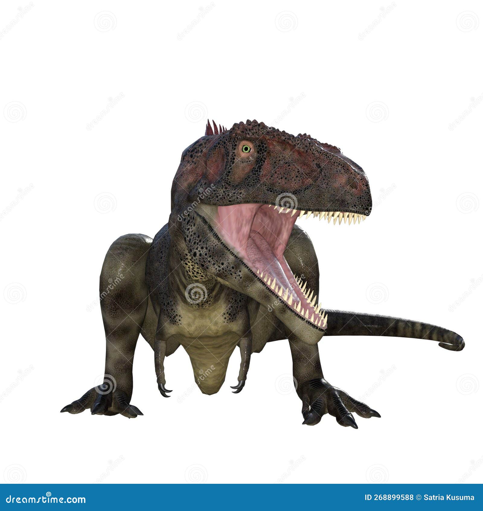 Mapusaurus Dinosaur Isolated on Tranparent Stock Photo - Illustration ...