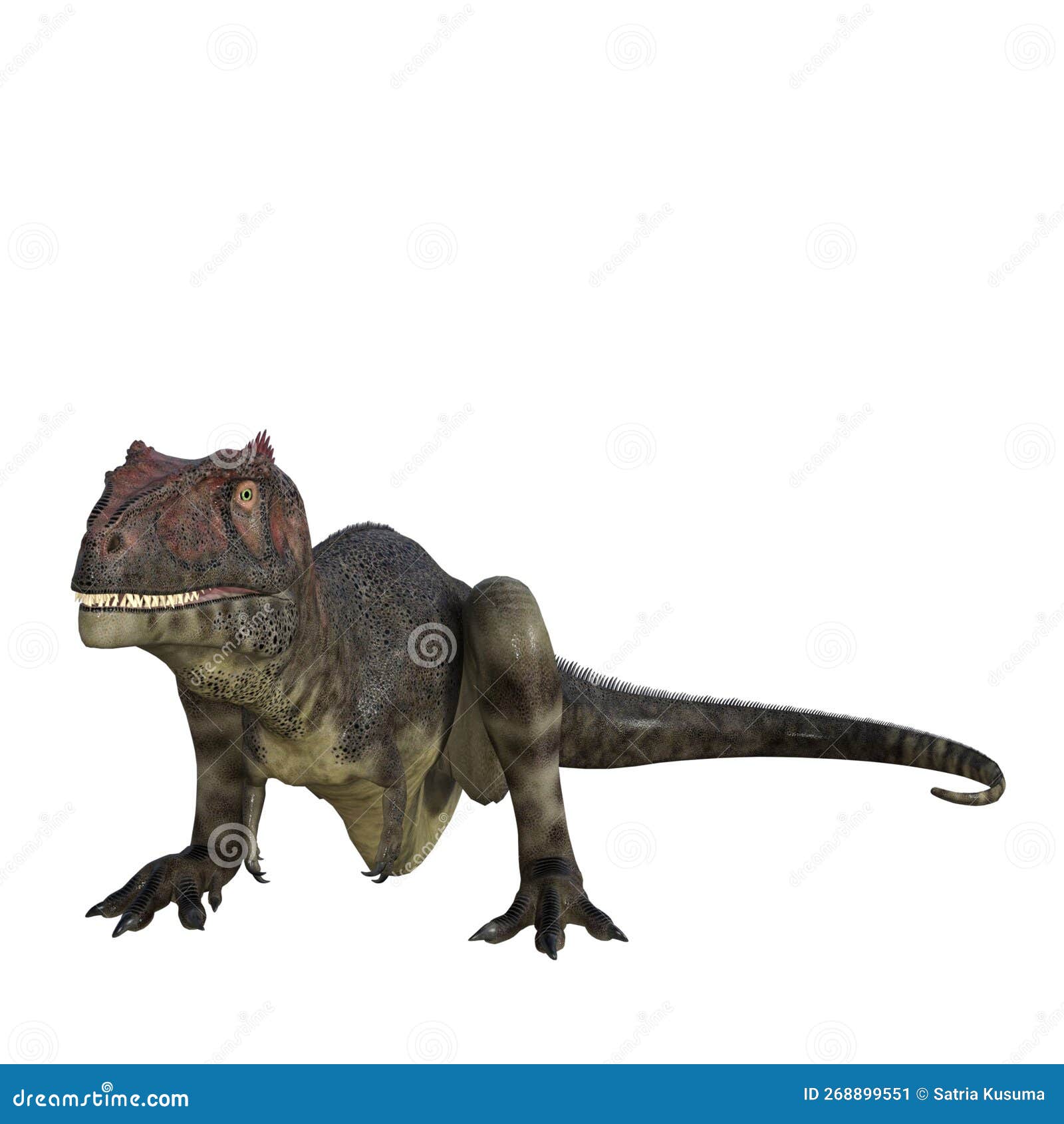 Mapusaurus Dinosaur Isolated on Tranparent Stock Image - Illustration ...
