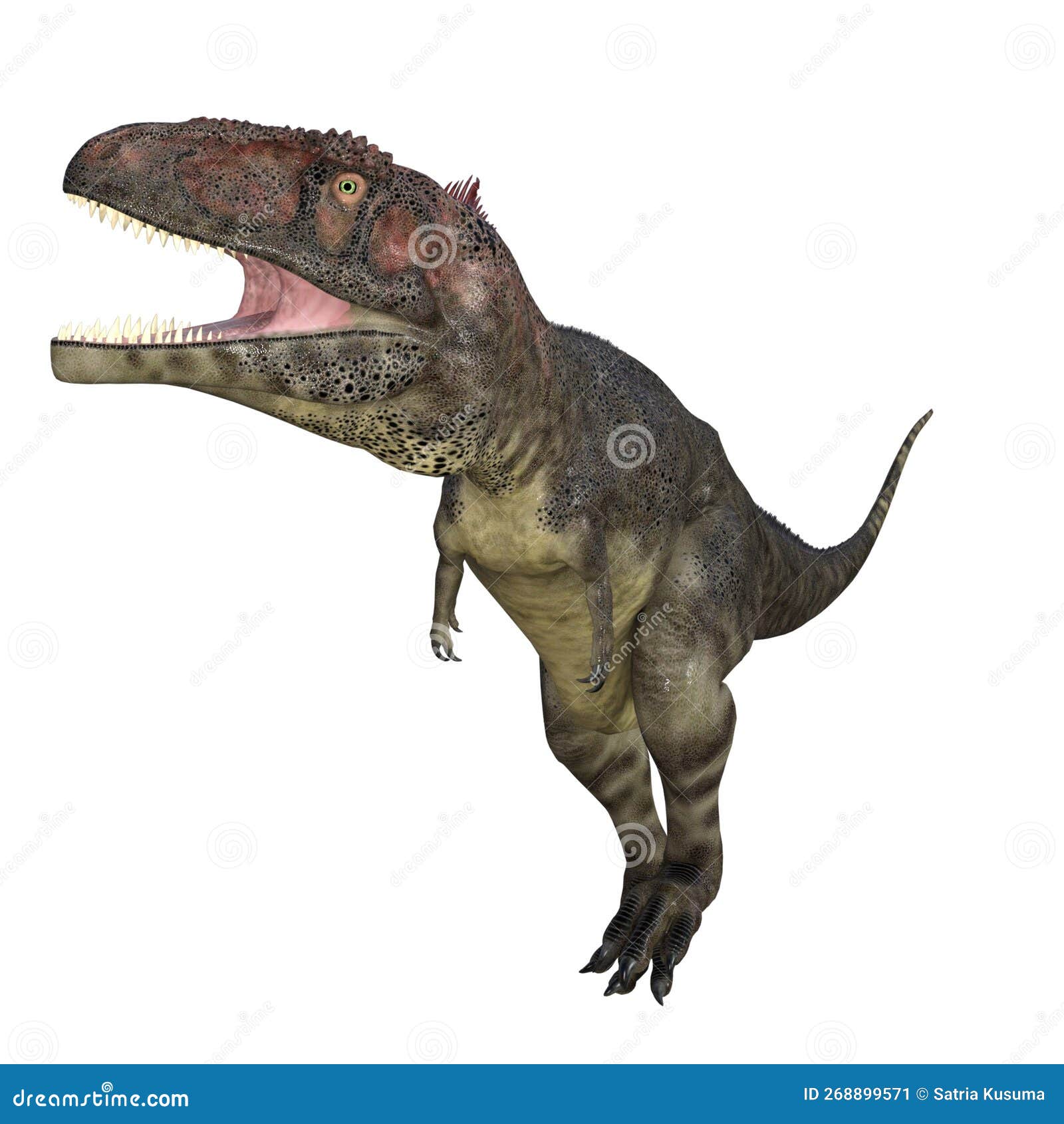 Mapusaurus Dinosaur Isolated on Tranparent Stock Image - Illustration ...