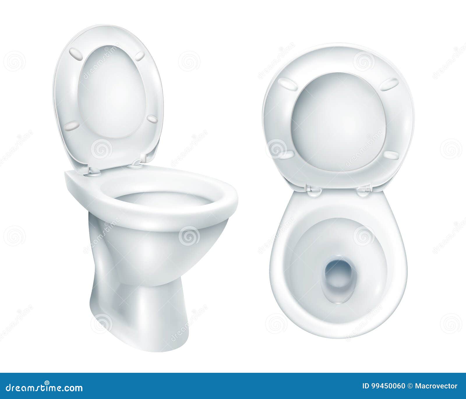 Maqueta Realista Del Retrete Ilustración del Vector - Ilustración de ...
