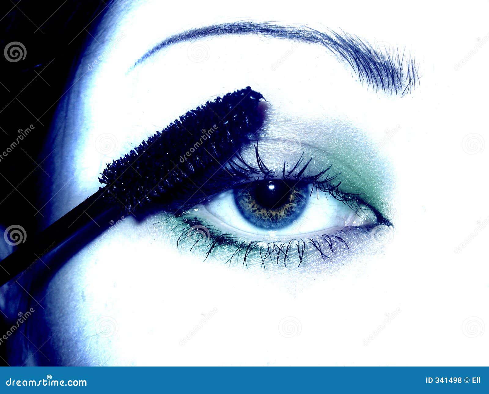 Maquillaje foto de archivo. Imagen de verde, ojos, mirada - 341498