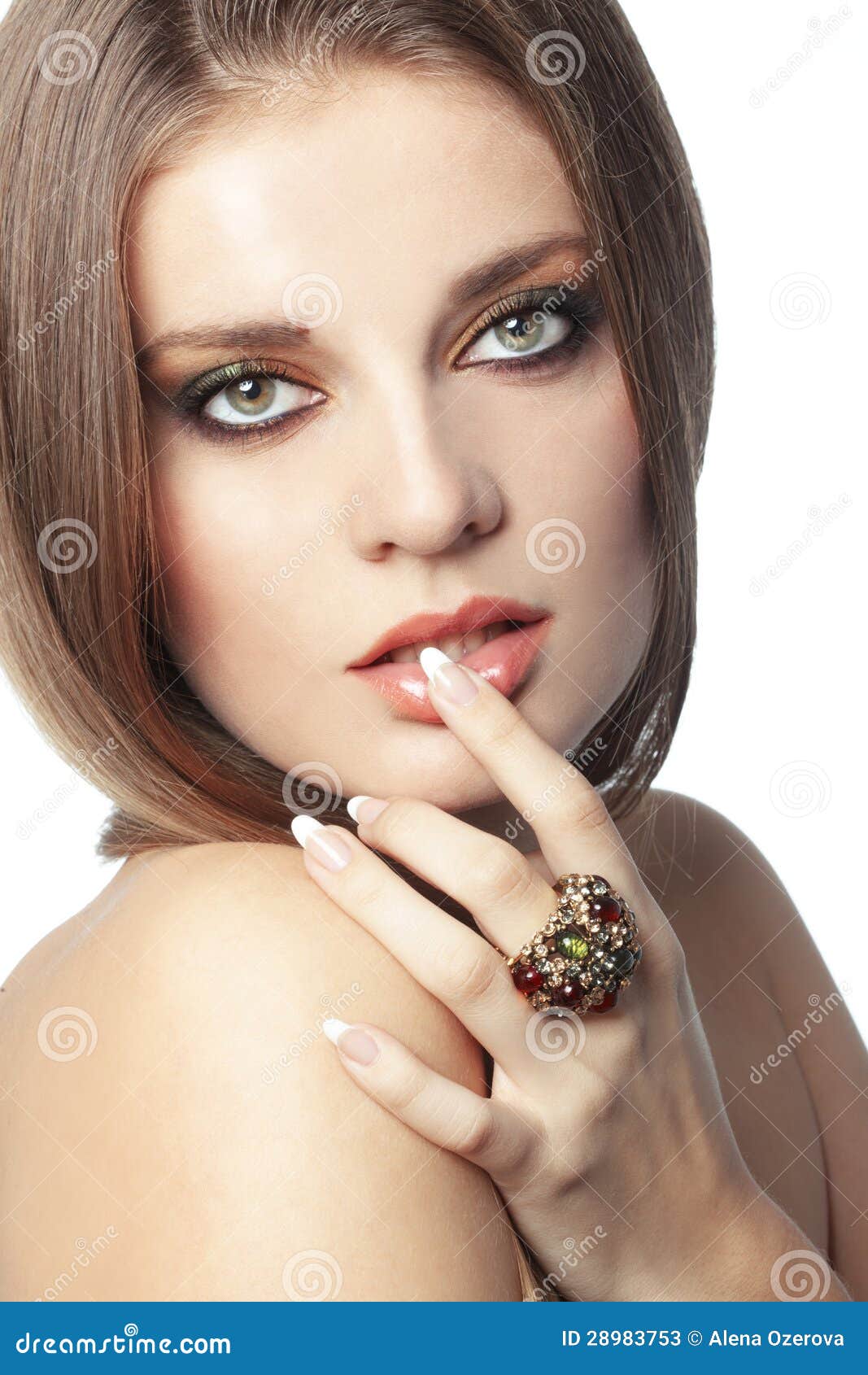 Maquillaje perfecto imagen de archivo. Imagen de retrato - 28983753