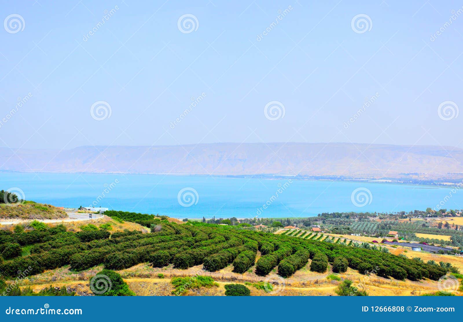 Mar de Galilee foto de stock. Imagem de paisagem, santo - 12666808