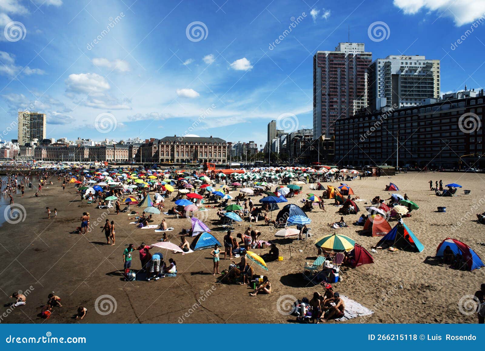 Argentina City of Mar Del Plata with Buildings and Luxury Hotels and ...