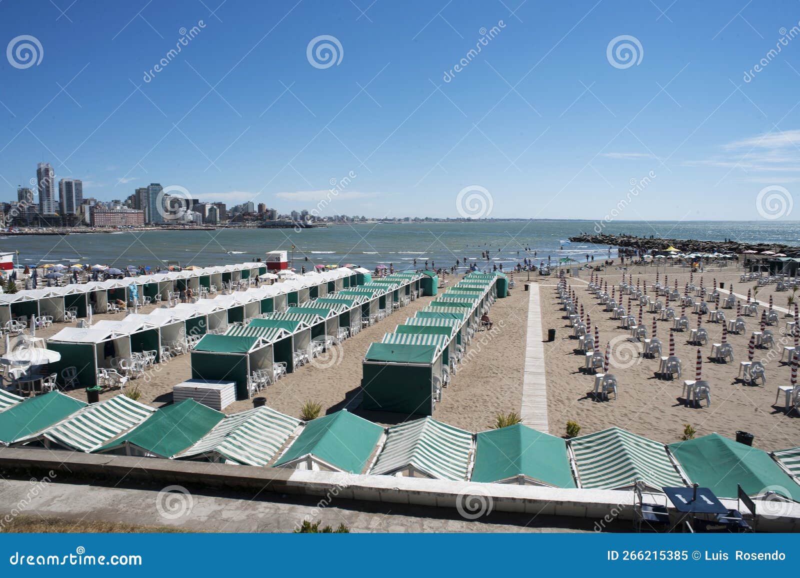 Argentina City of Mar Del Plata with Buildings and Luxury Hotels and ...