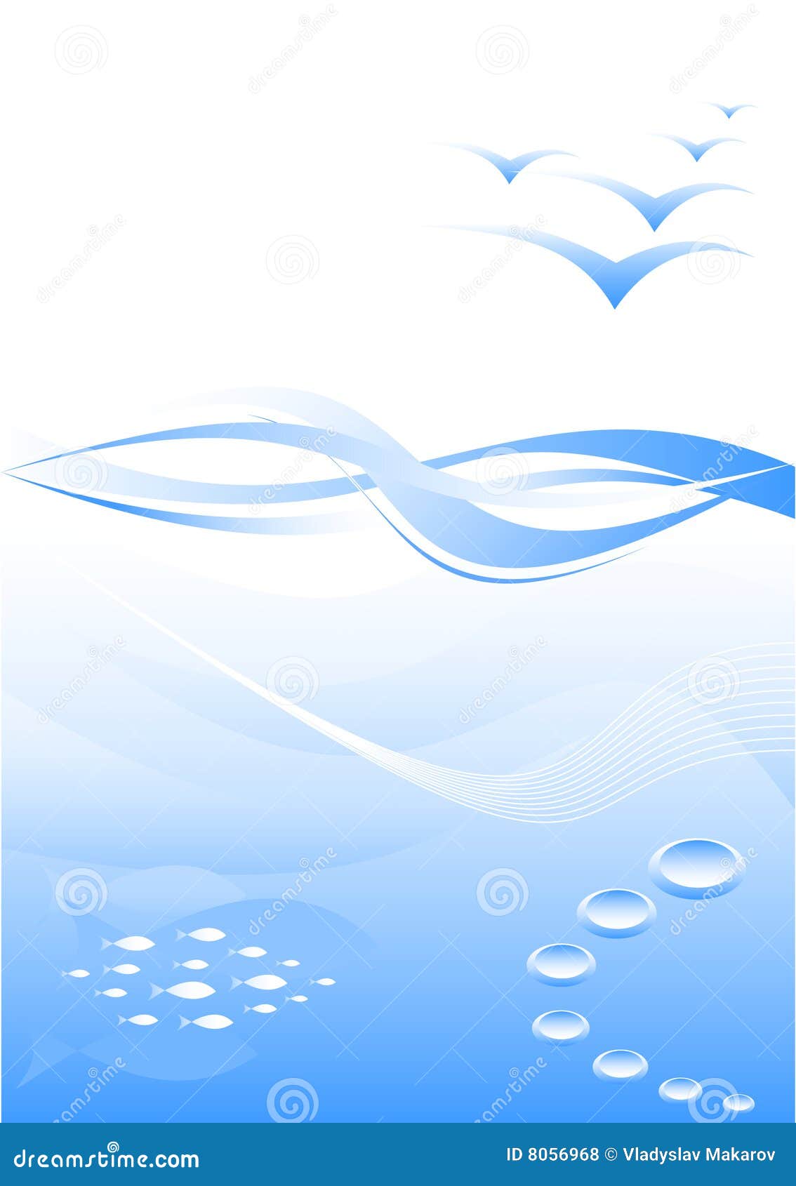 Mar del vector ilustración del vector. Ilustración de arte - 8056968