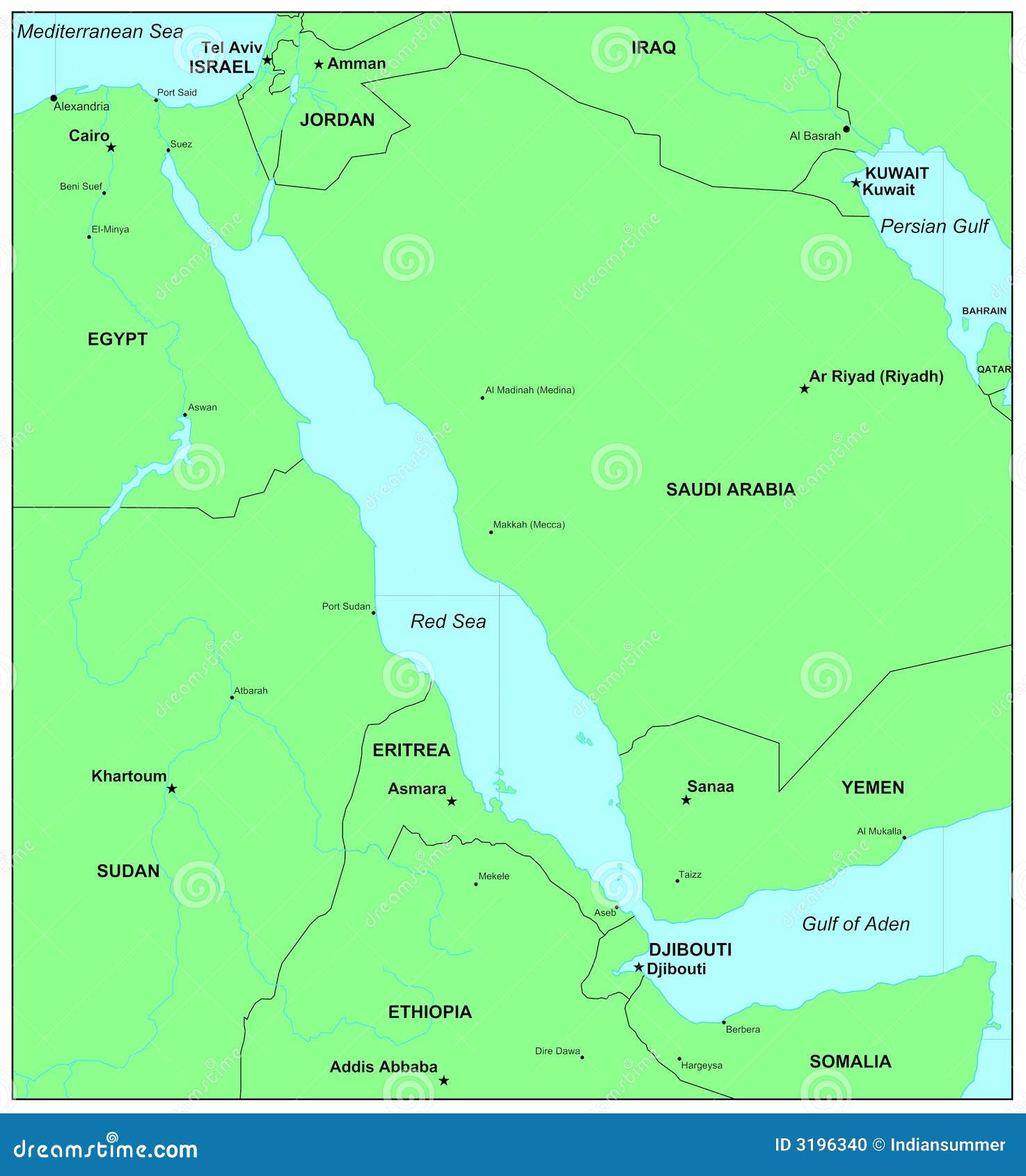 Mar Rojo stock de ilustración. Ilustración de viaje, ciencia - 3196340