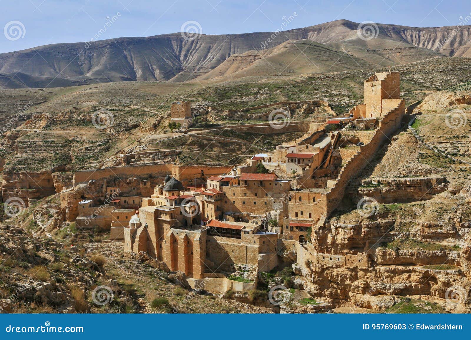Mar Saba Monastery. Israel stock image. Image of building - 95769603