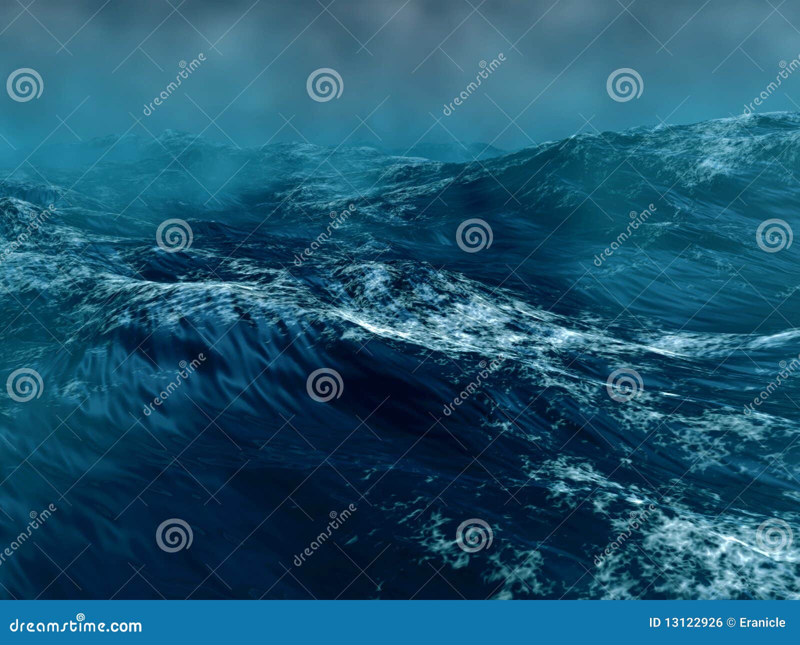 Mar tormentoso ilustração stock. Ilustração de grande - 13122926
