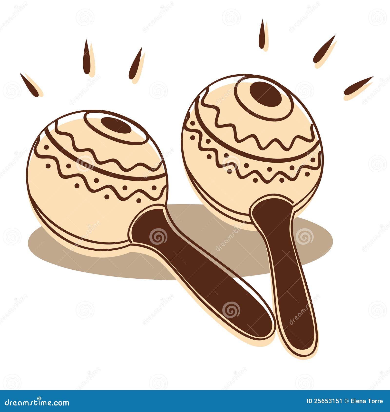 Maracas vector stock vector. Illustration of mexico, culture - 25653151