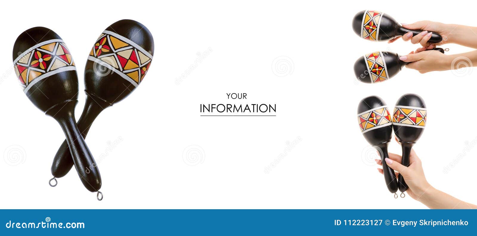 Maracas in hand pattern stock image. Image of carnival - 112223127