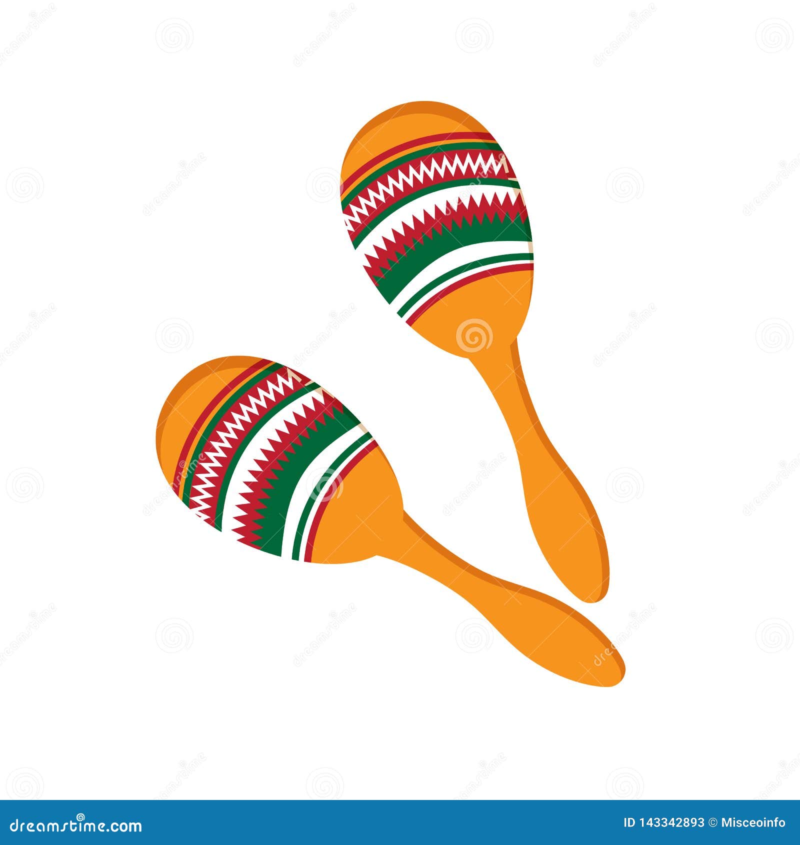 Maracas with Ornament Vector Illustration. Musical Instrument Vector ... Maracas with Ornament Vector Illustration. Musical Instrument Vector ...