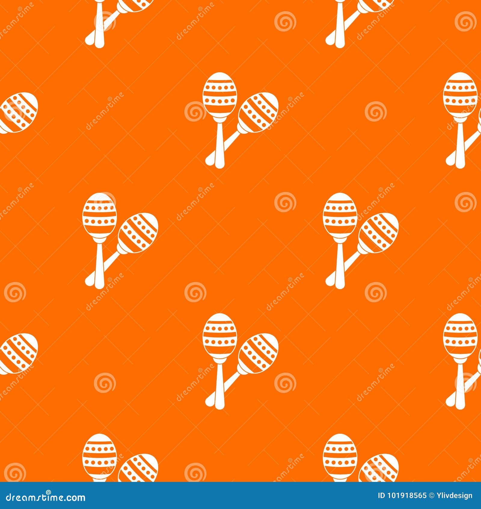 Maracas pattern seamless stock vector. Illustration of beat - 101918565