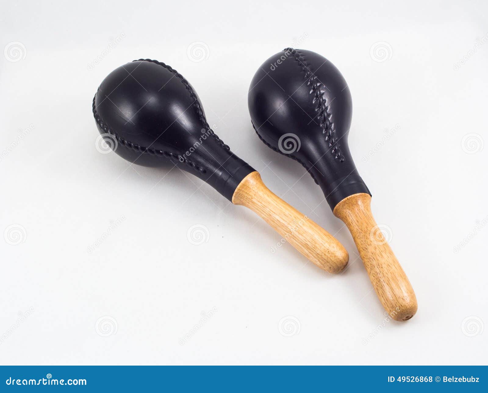 Maracas on White Background Stock Photo - Image of sound, brown: 49526868