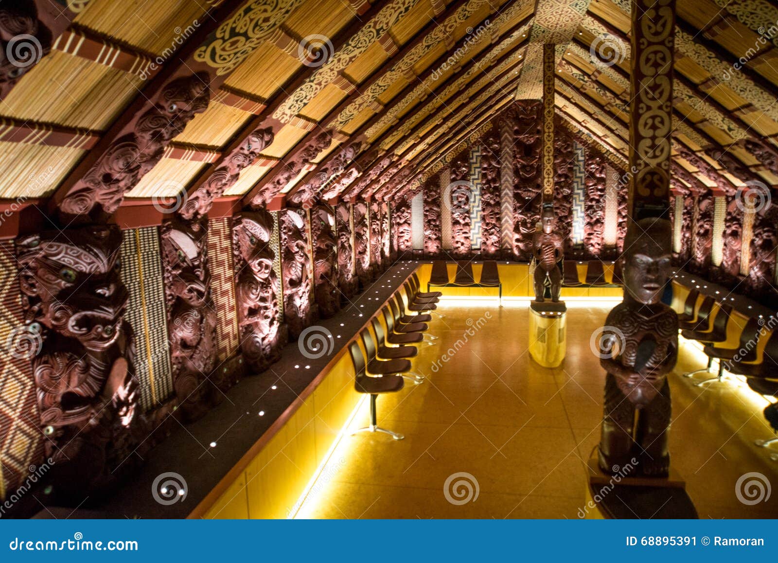 Marae maori photo éditorial. Image du moderne, wellington - 68895391