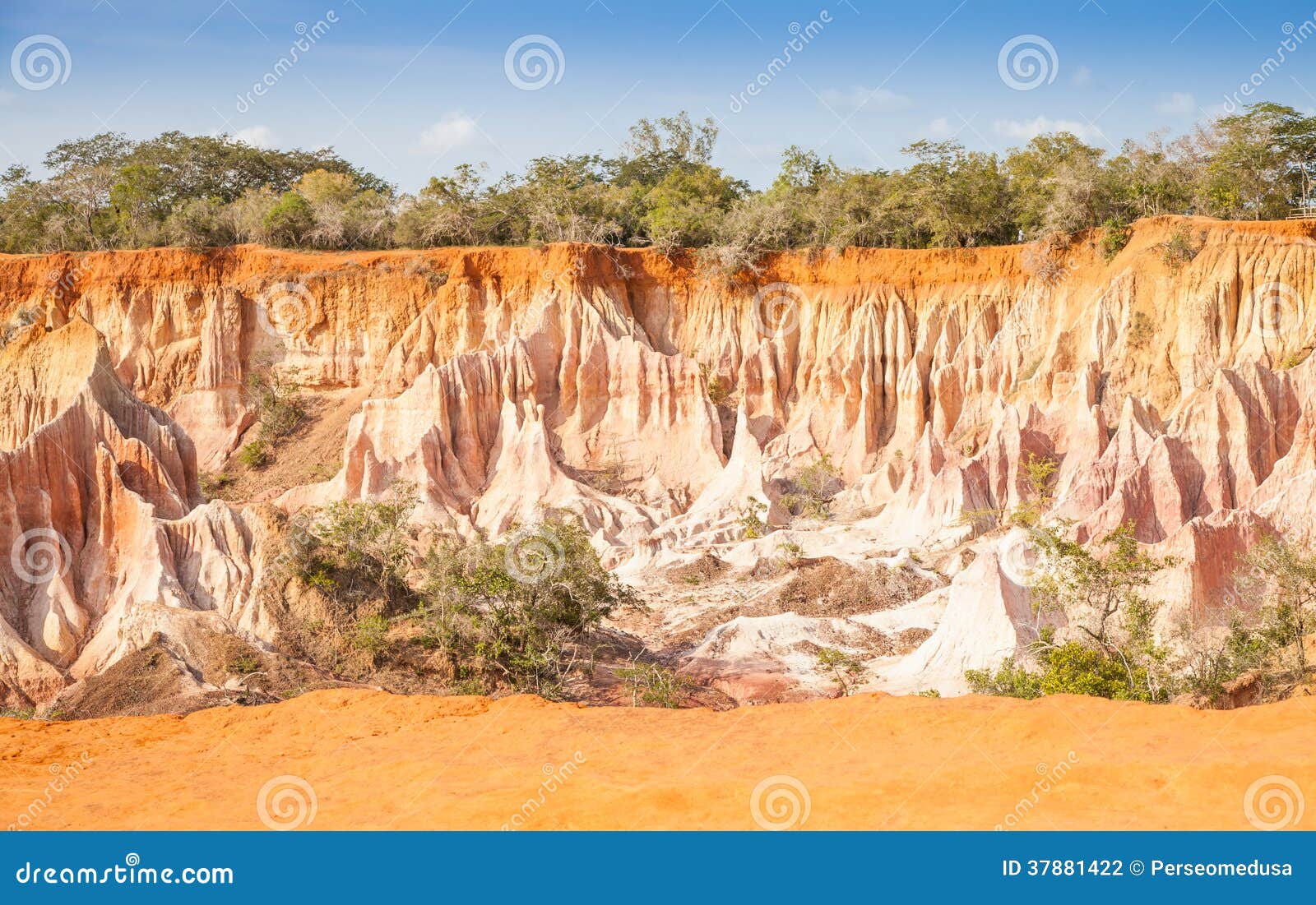Marafa Canyon - Kenya stock photo. Image of colorful - 37881422