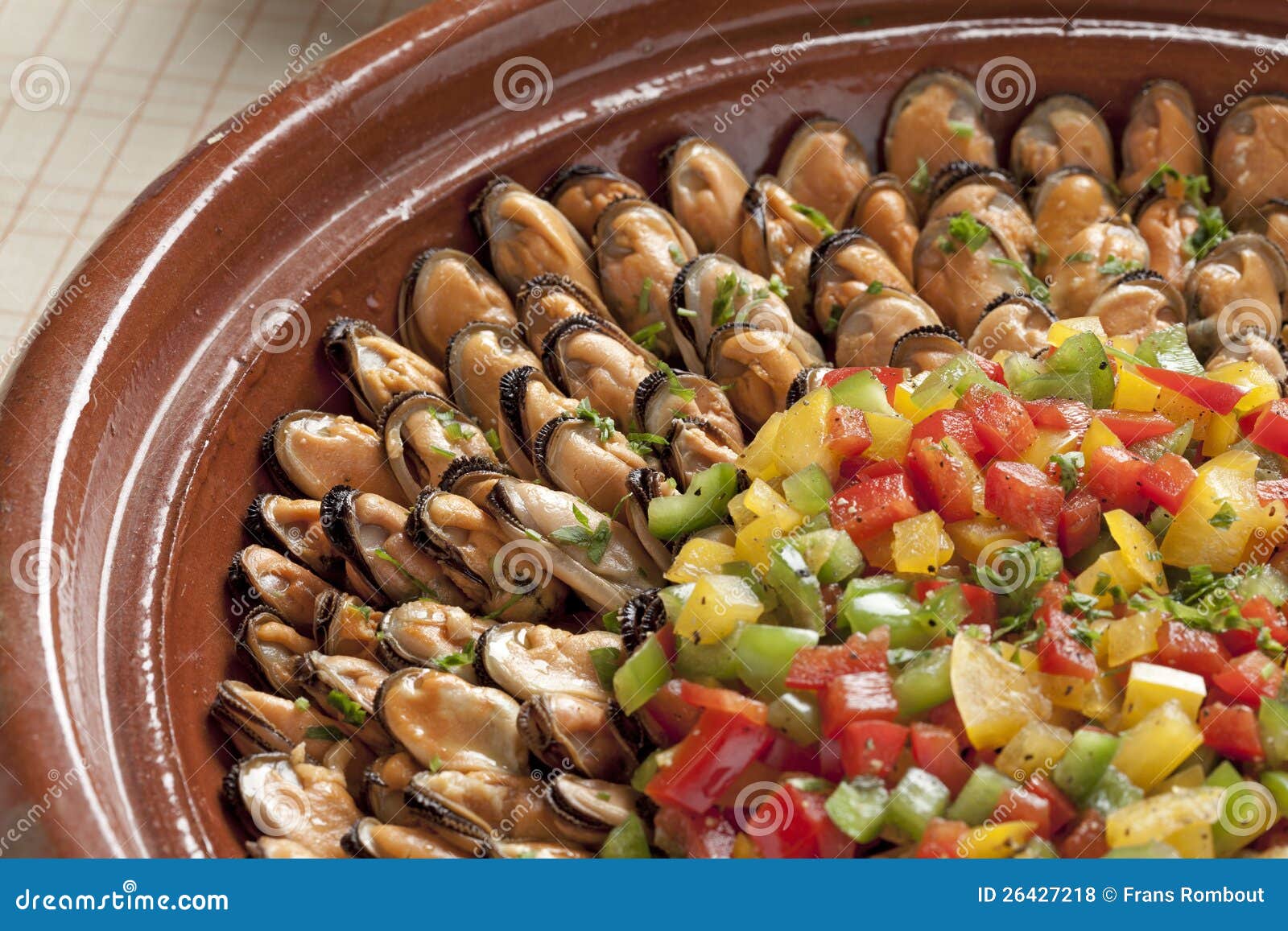 Marakech mussel dish stock photo. Image of food, tagine - 26427218