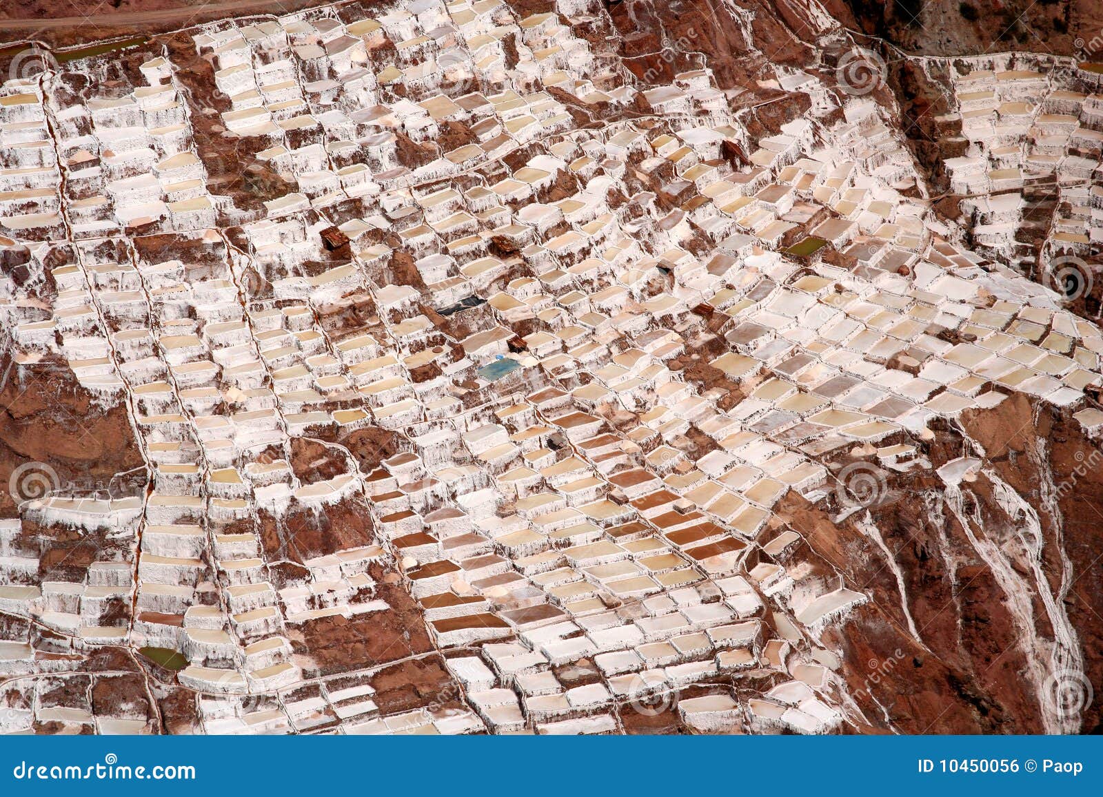 Maras Salt Mine stock photo. Image of water, ionic, mining - 10450056
