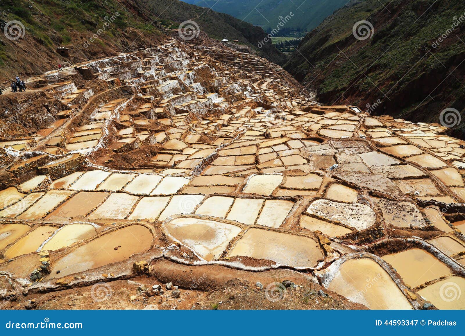 Maras Salt mine in Peru stock image. Image of travel - 44593347