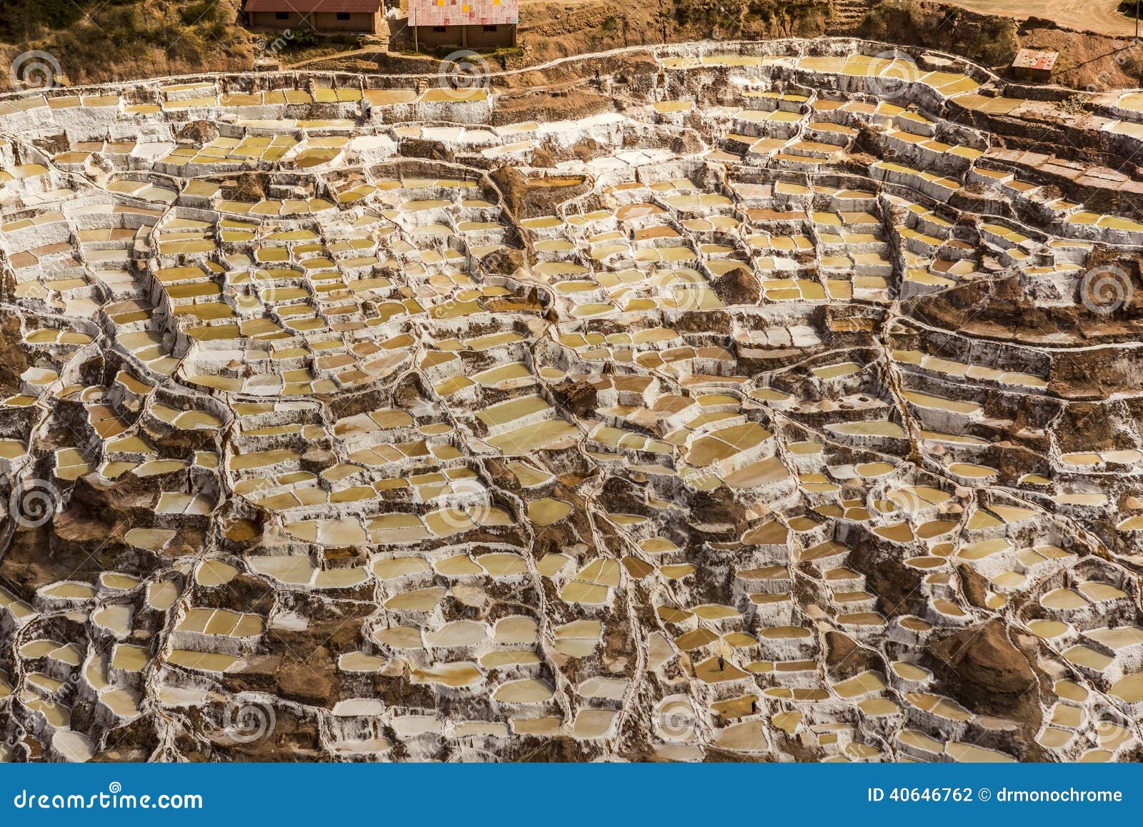 Maras Salt Mines Peruvian Andes Cuzco Peru Stock Photo - Image of andes ...