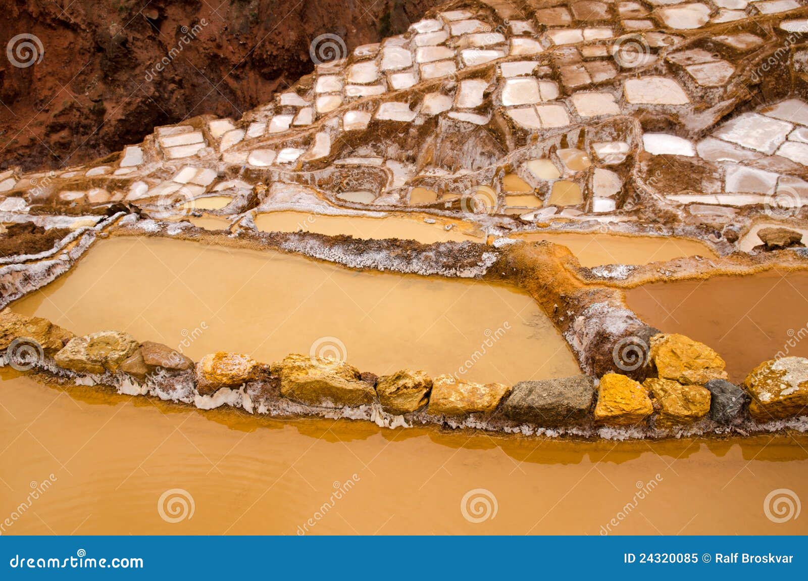 The Maras Salt Mines (Salinas De Maras), Peru Stock Image - Image of ...