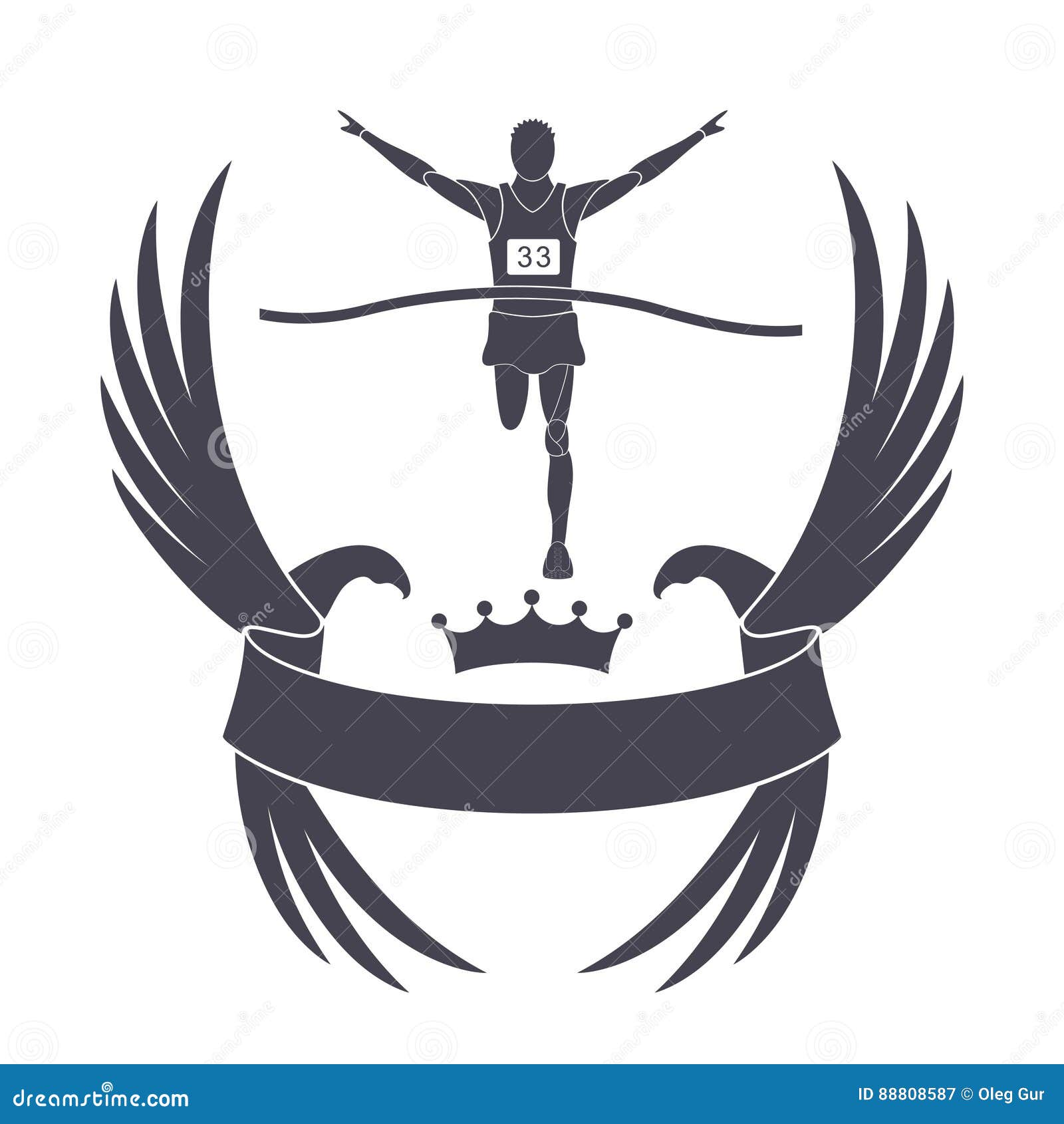 Marathon. Abstract stock vector. Illustration of marathon - 88808587