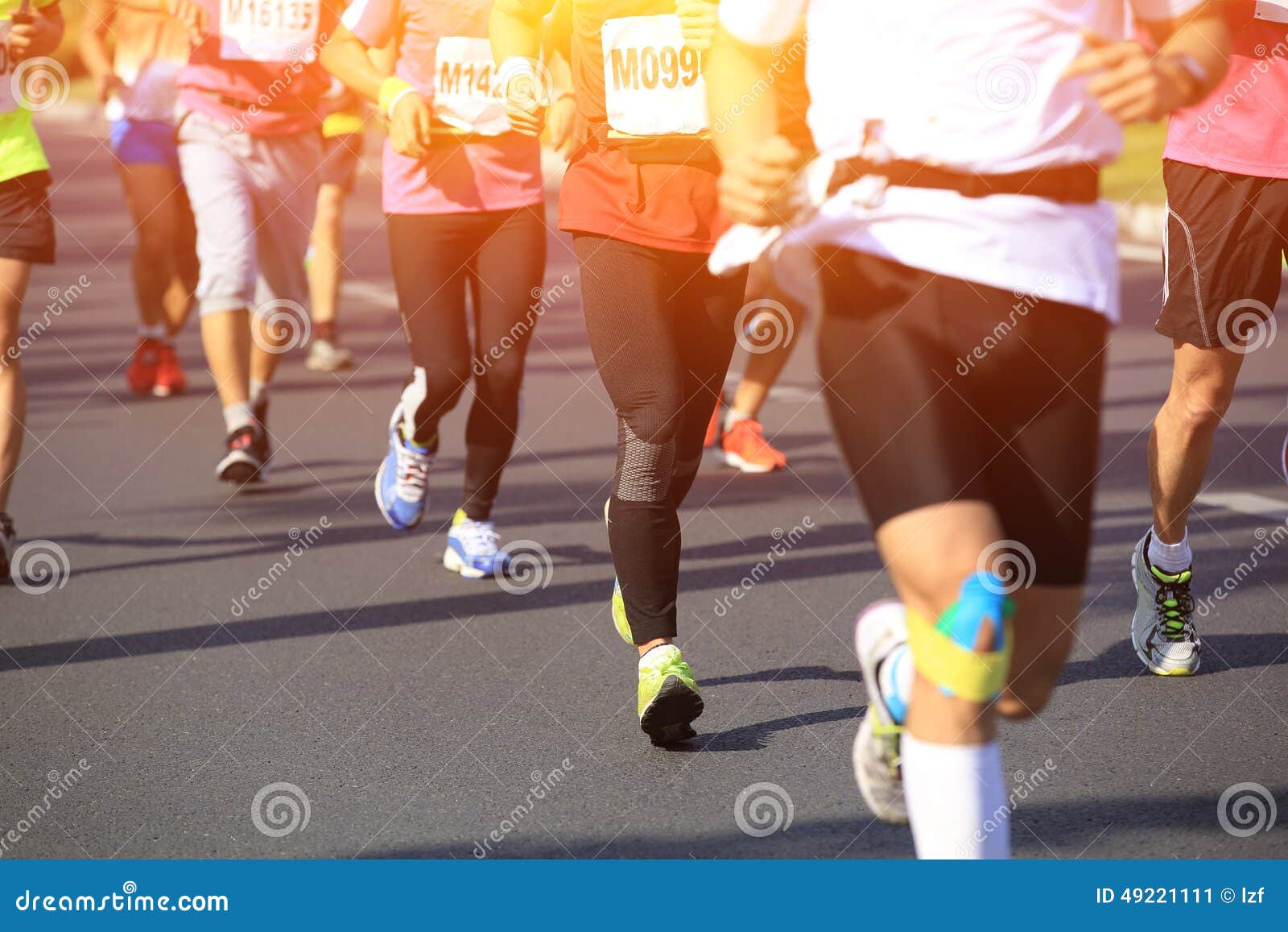 Marathon athletes run stock image. Image of downtown - 49221111