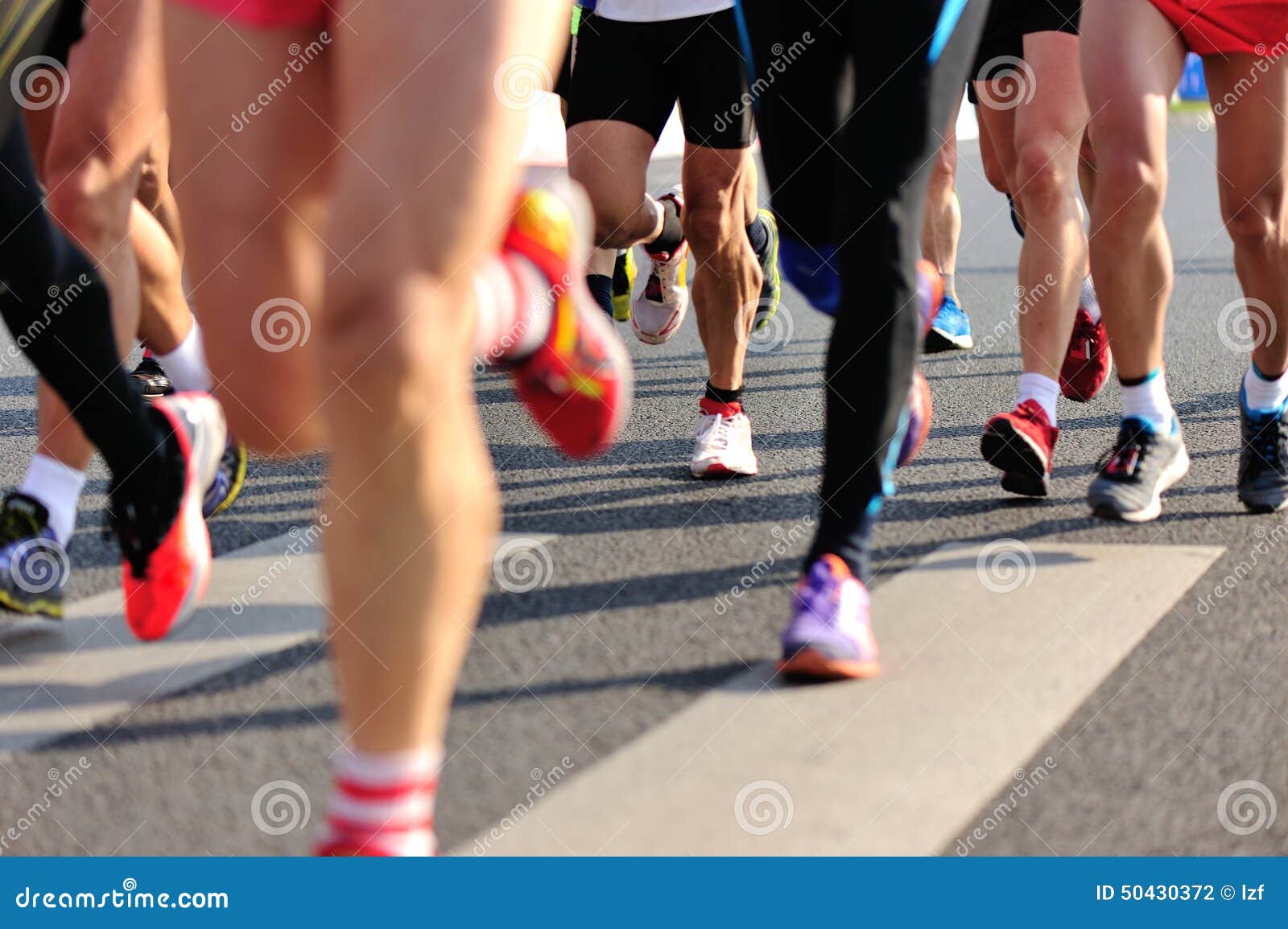 Marathon Athletes On The Starting Line Royalty-Free Stock Photography ...