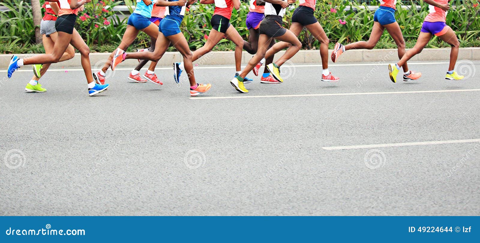 Marathon Athletes On The Starting Line Royalty-Free Stock Photography ...