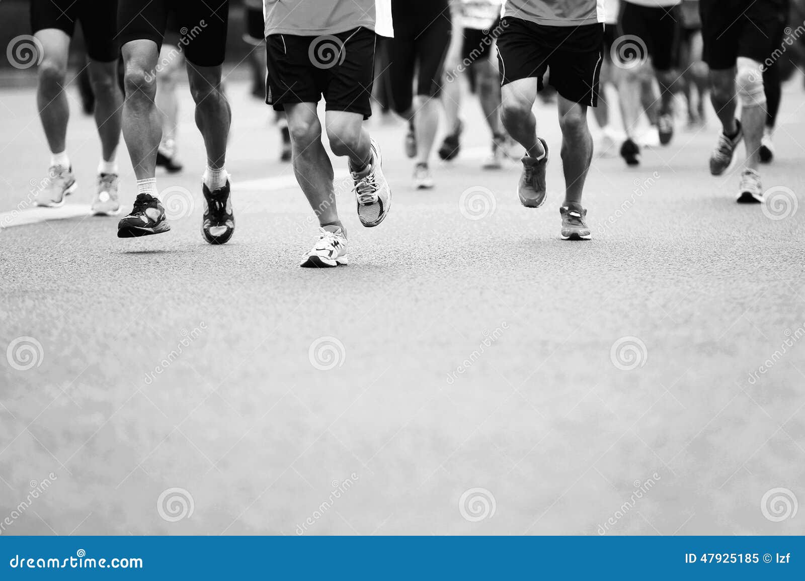 Marathon Athletes On The Starting Line Royalty-Free Stock Photography ...