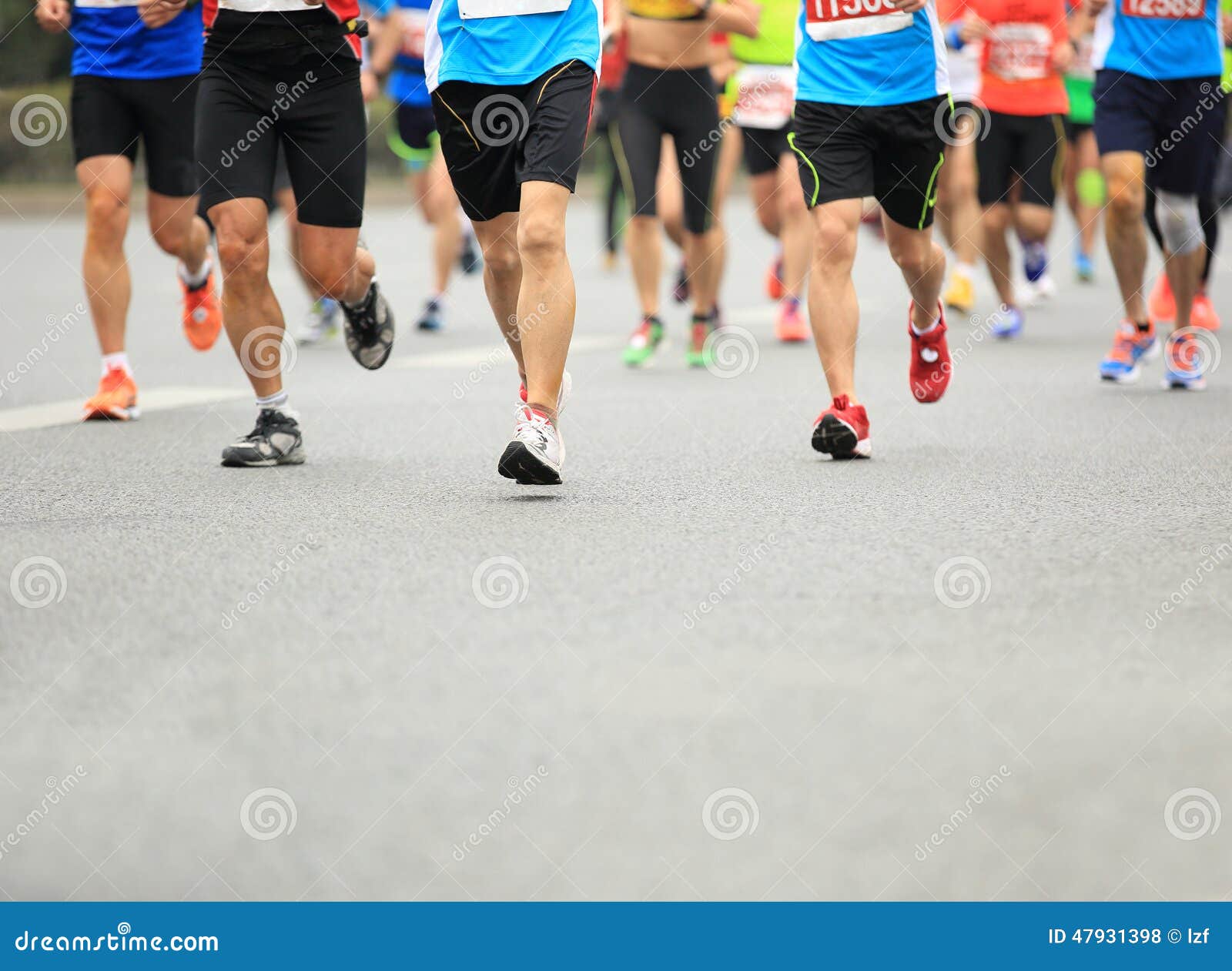 Marathon Athletes On The Starting Line Royalty-Free Stock Photography ...