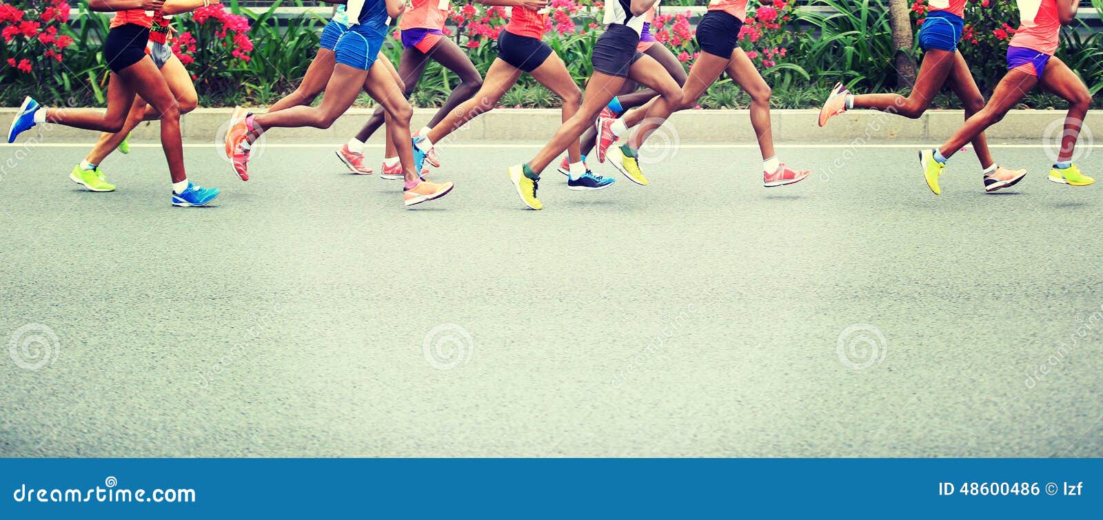 Marathon Athletes On The Starting Line Royalty-Free Stock Photography ...