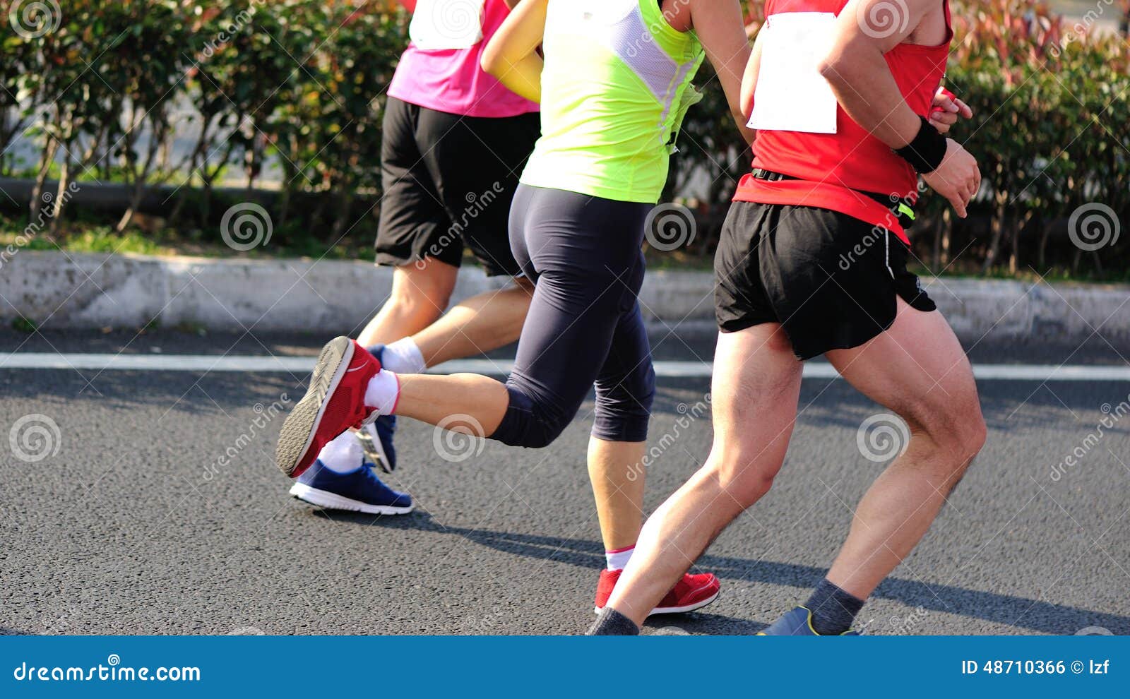 Marathon Athletes On The Starting Line Royalty-Free Stock Photography ...