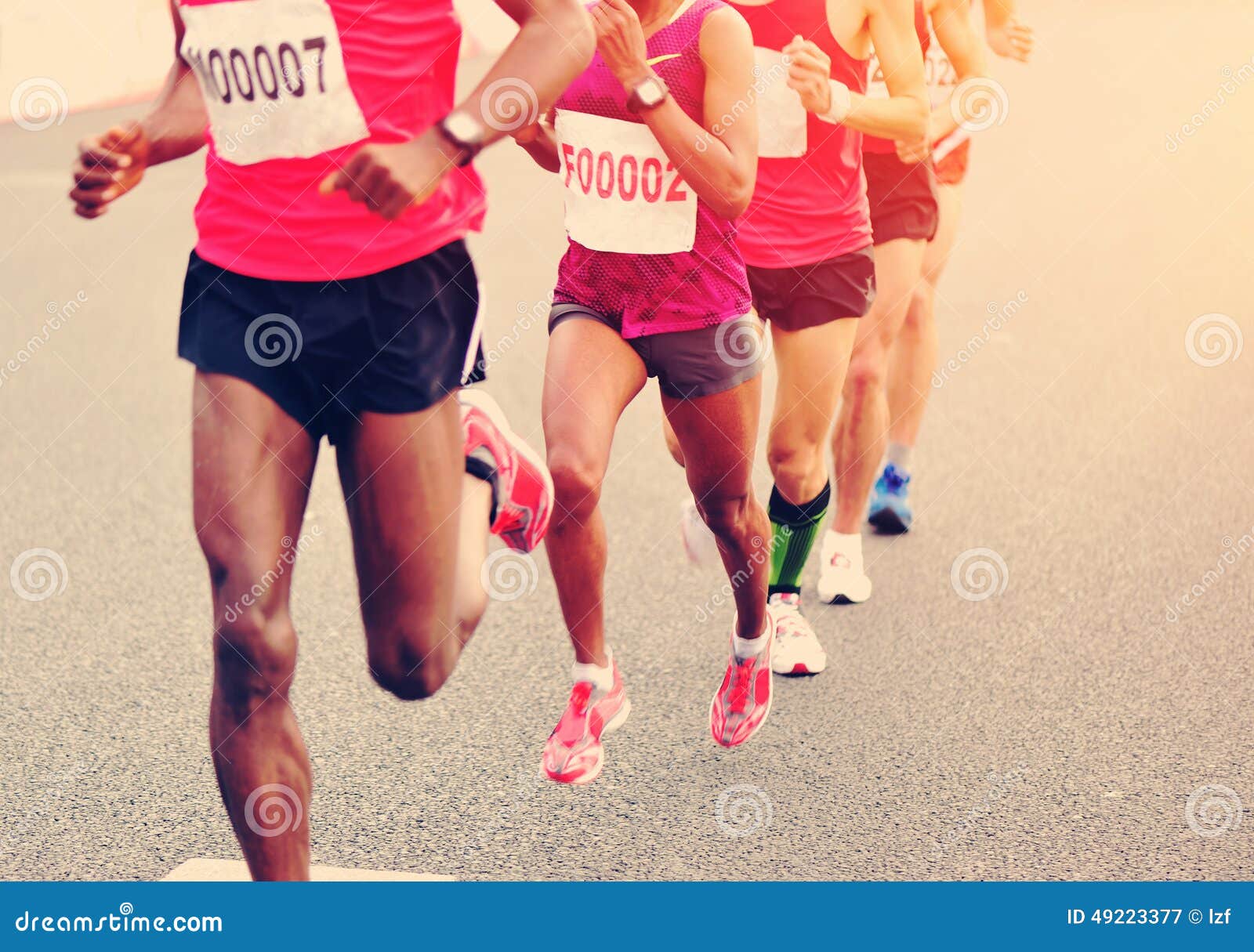 Marathon Athletes On The Starting Line Royalty-Free Stock Photography ...