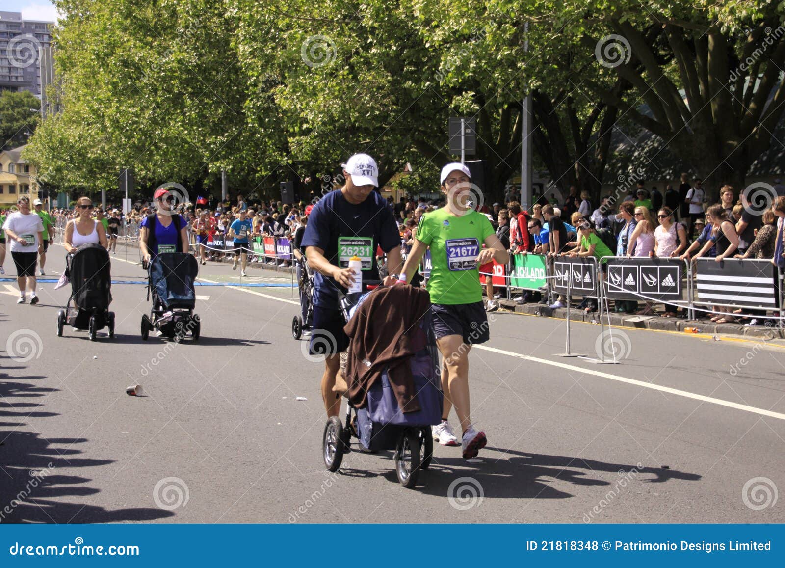 Marathon Baby Pram Stroller Race Editorial Stock Photo - Image of event ...
