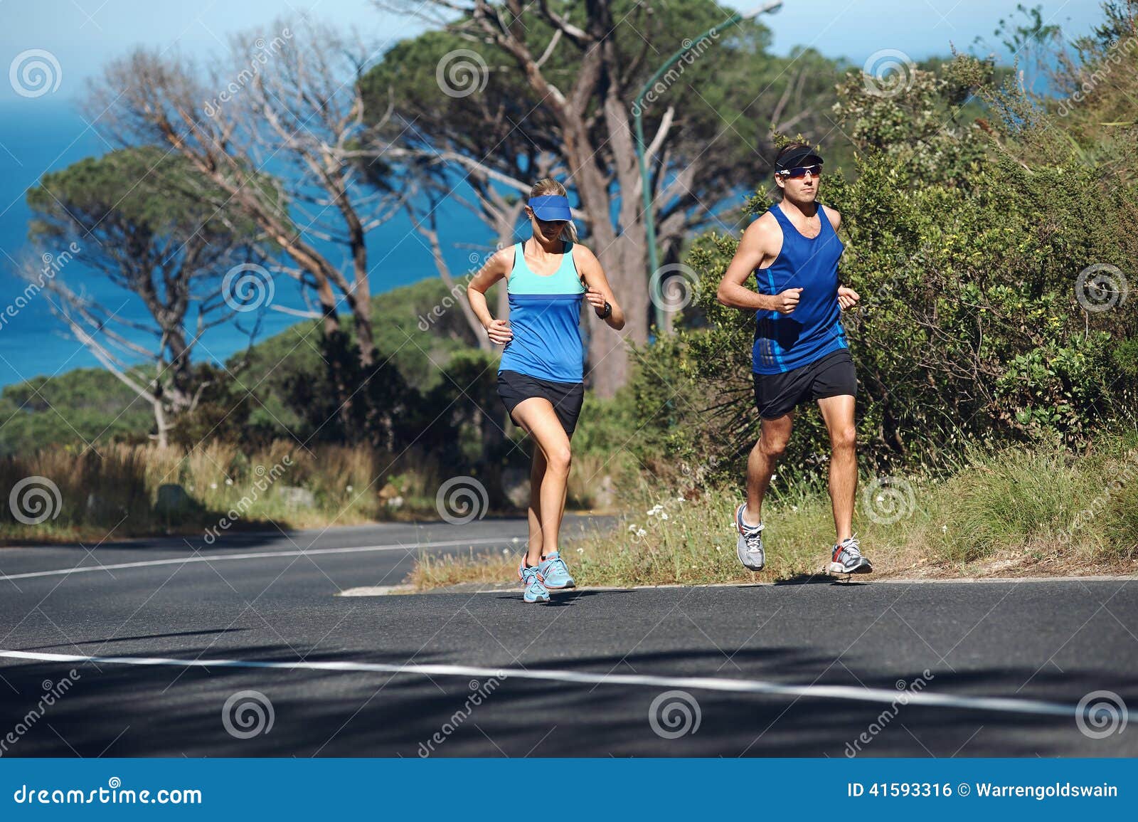 Marathon couple stock photo. Image of recreation, leisure - 41593316