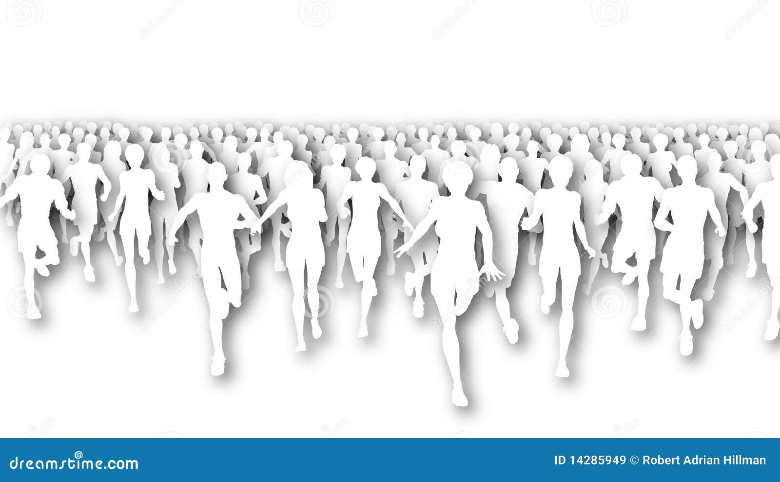 Marathon cutout stock illustration. Illustration of exercise - 14285949