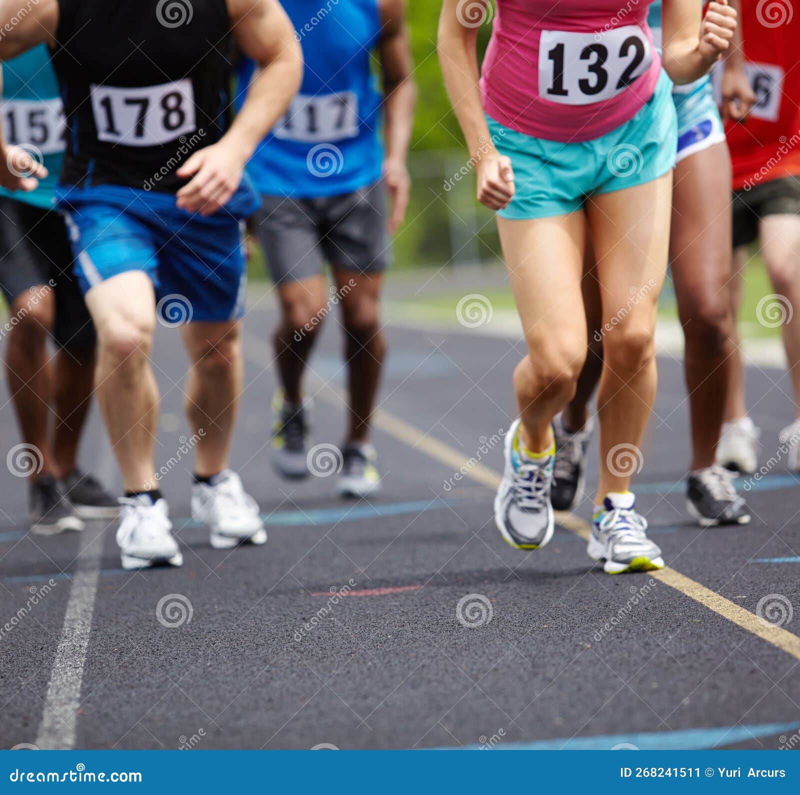 Marathon Moments. Athletes Legs during a Race. Stock Image - Image of ...