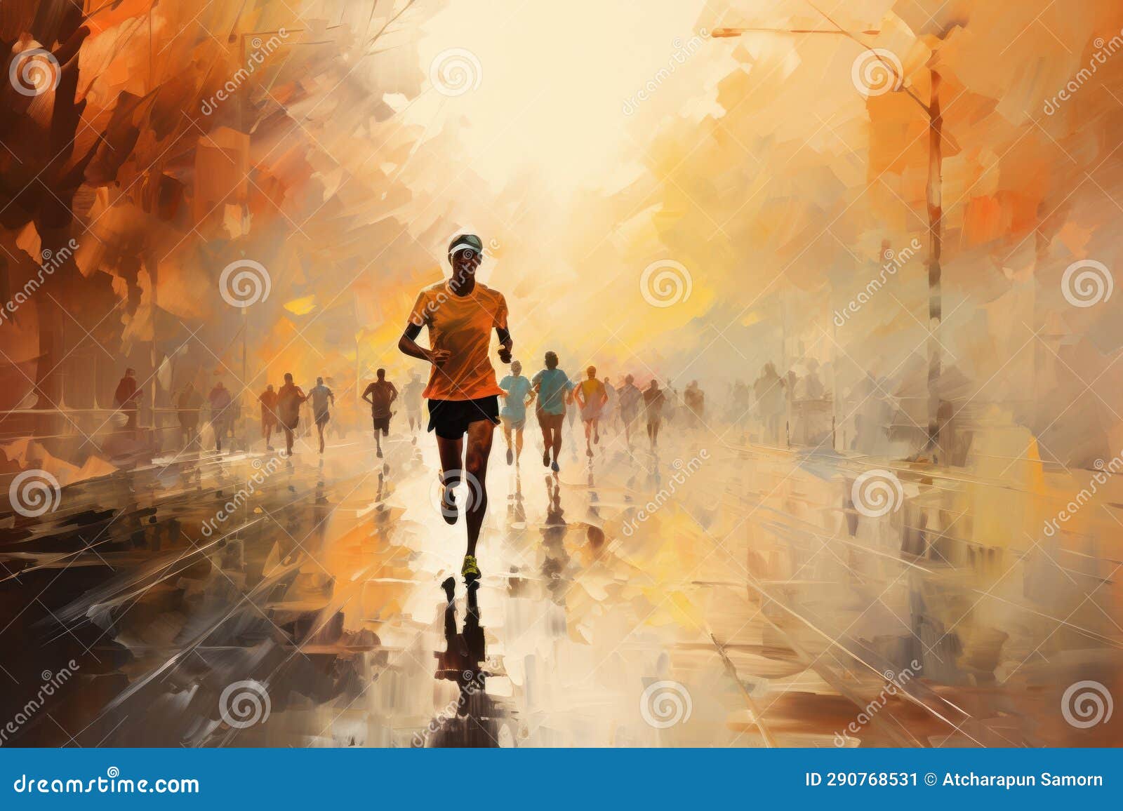 Marathon Poster Design Abstract Background Stock Illustration ...