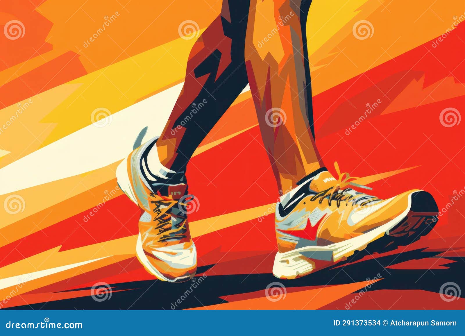 Marathon Poster Design Abstract Background Stock Illustration ...