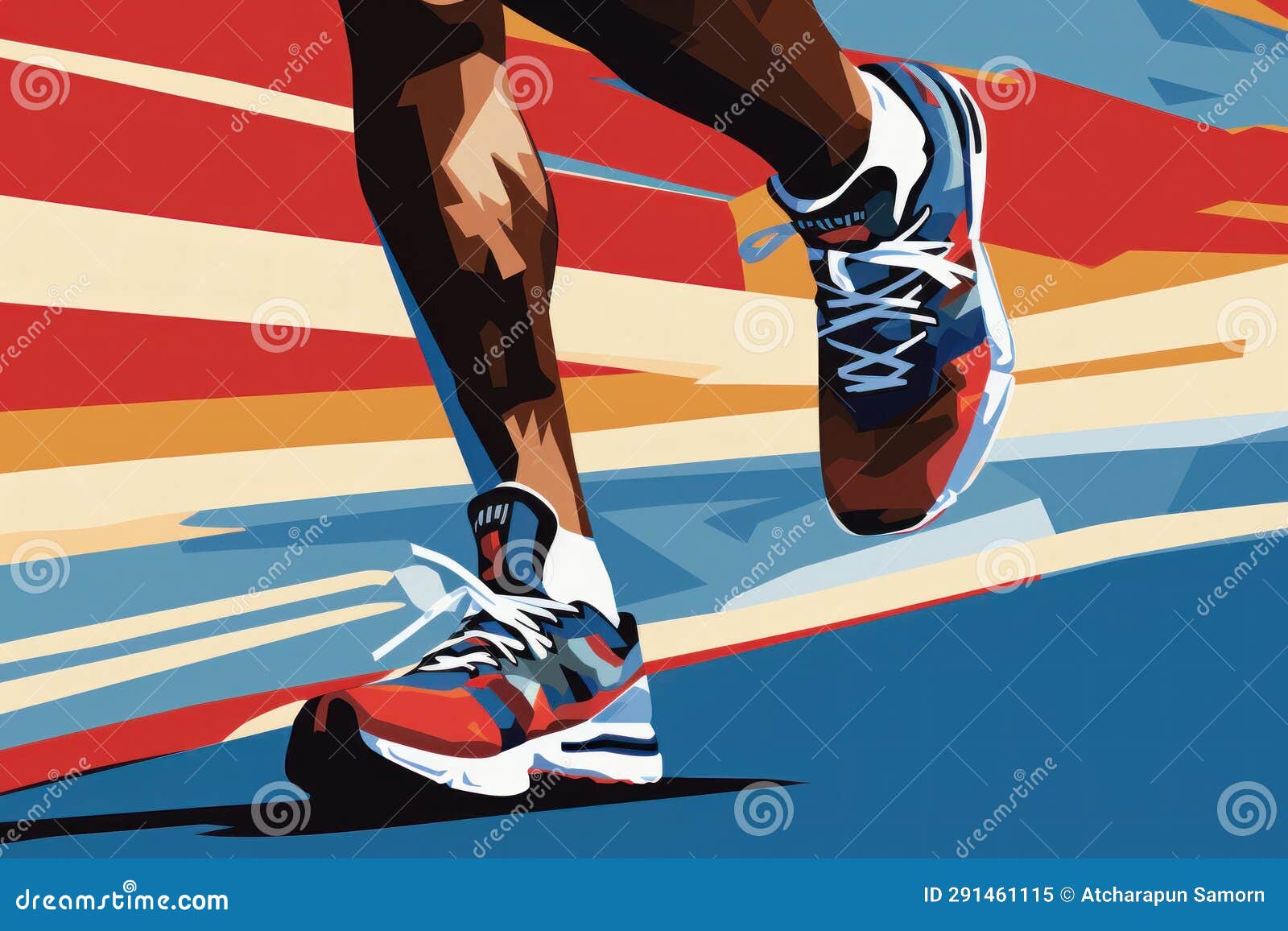 Marathon Poster Design Abstract Background Stock Illustration ...