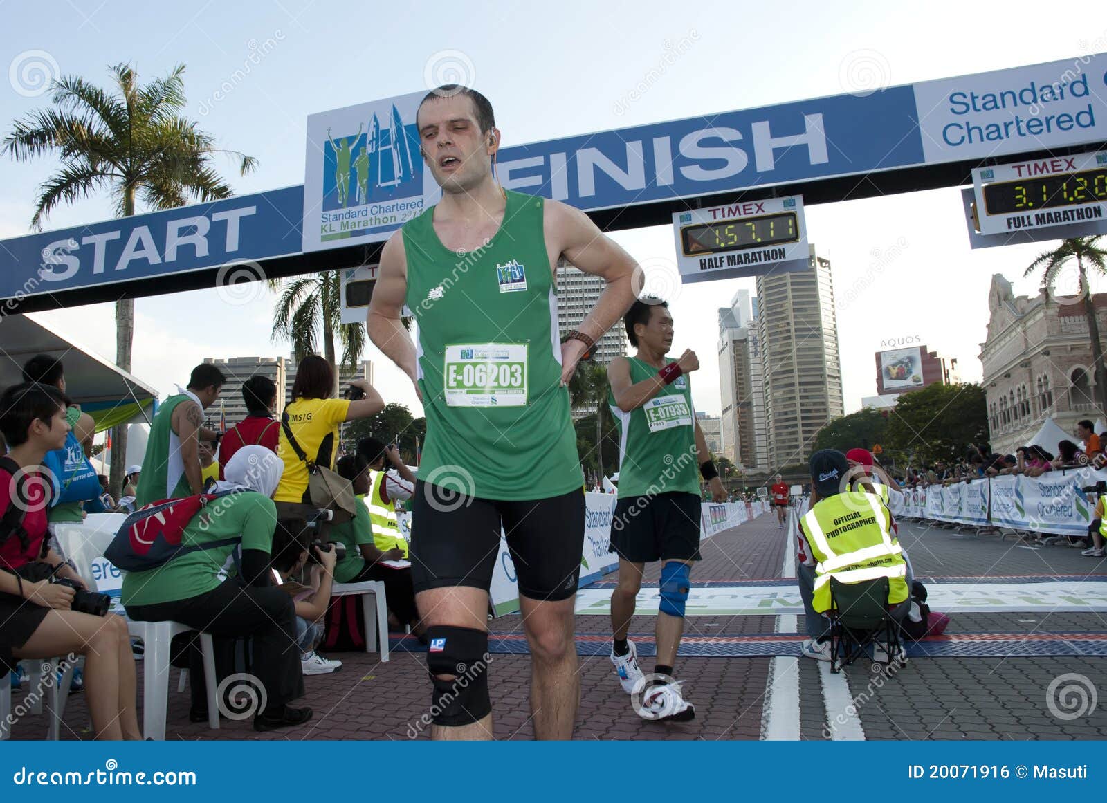 Marathon Runner on the Finish Line Editorial Photo - Image of running ...