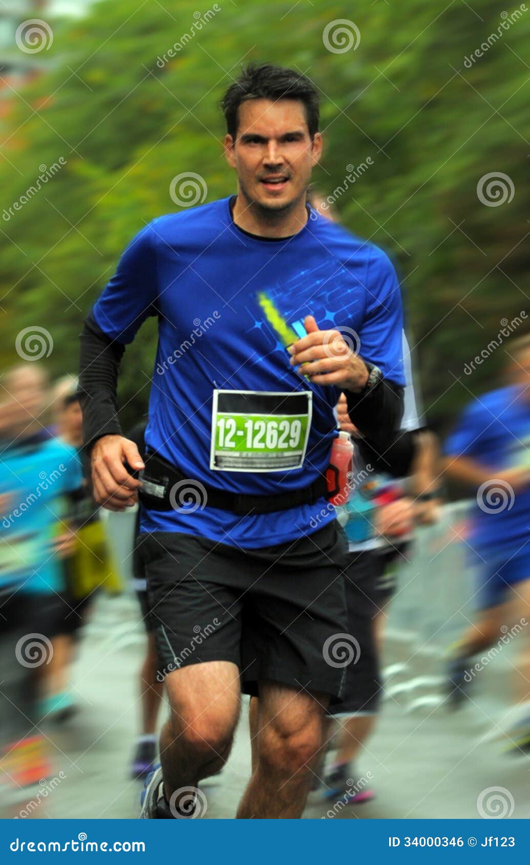 Marathon runner stock photo. Image of exercising, exercise - 34000346